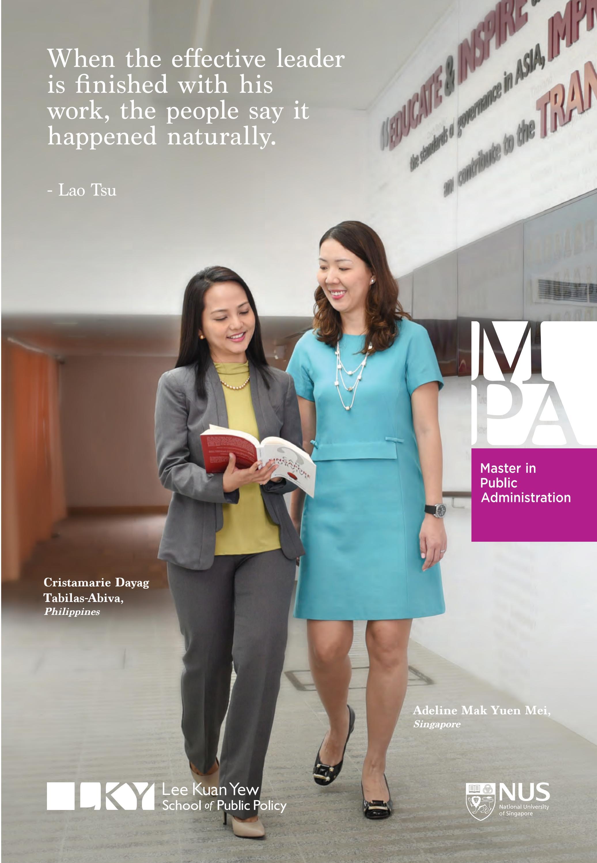 LKYSPP Master in Public Administration brochure 2022 by Lee Kuan Yew ...