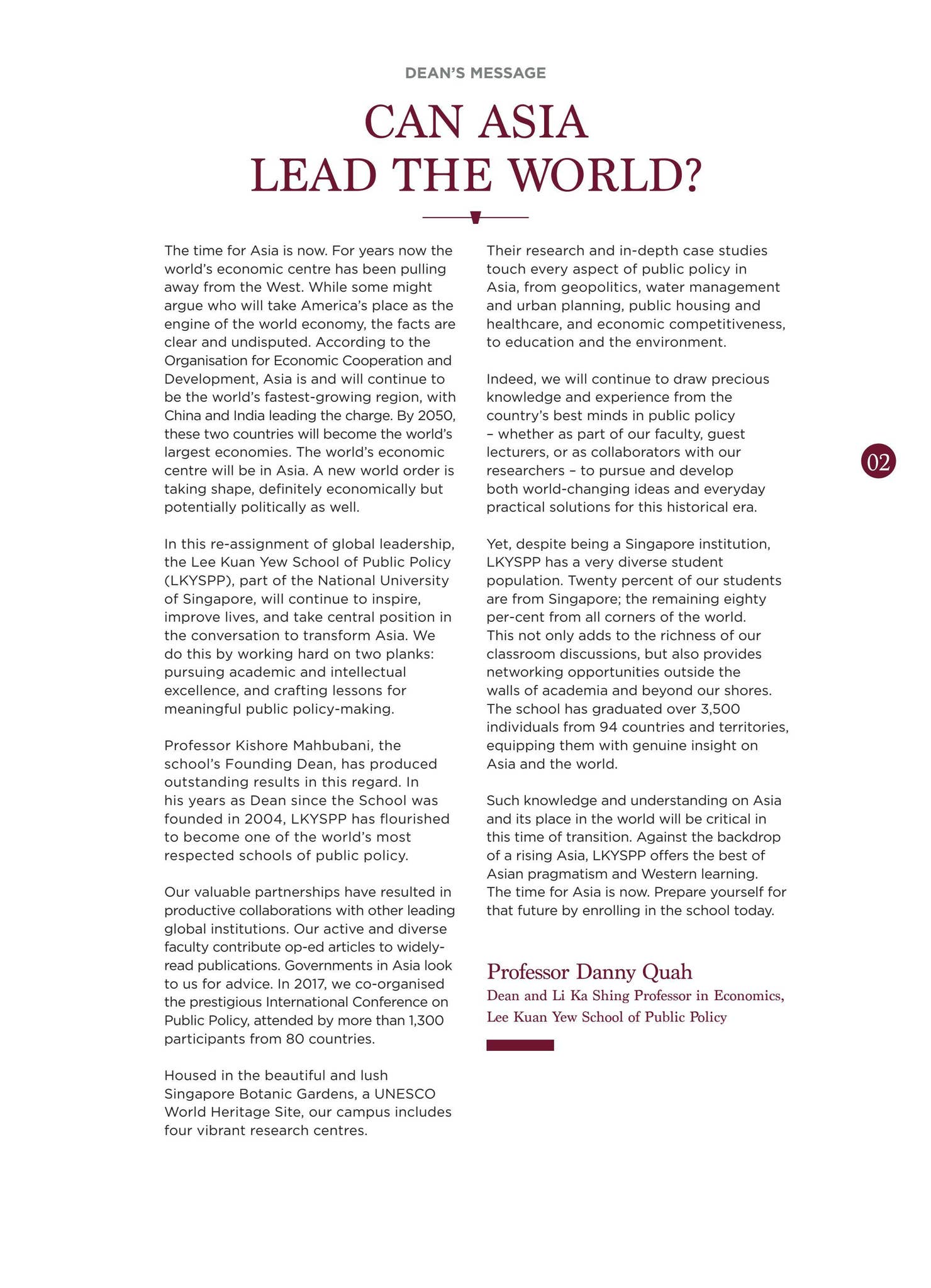 LKYSPP Corporate Brochure 2022 by Lee Kuan Yew School of Public Policy ...