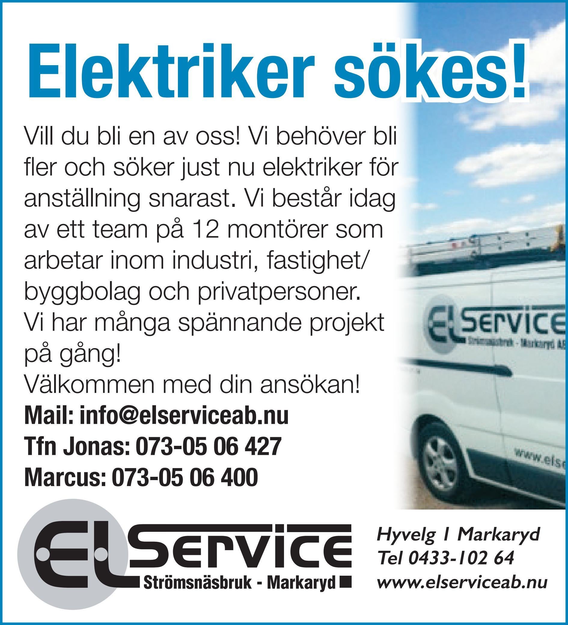Elektriker sökes till Elservice by Bonnier News - Issuu