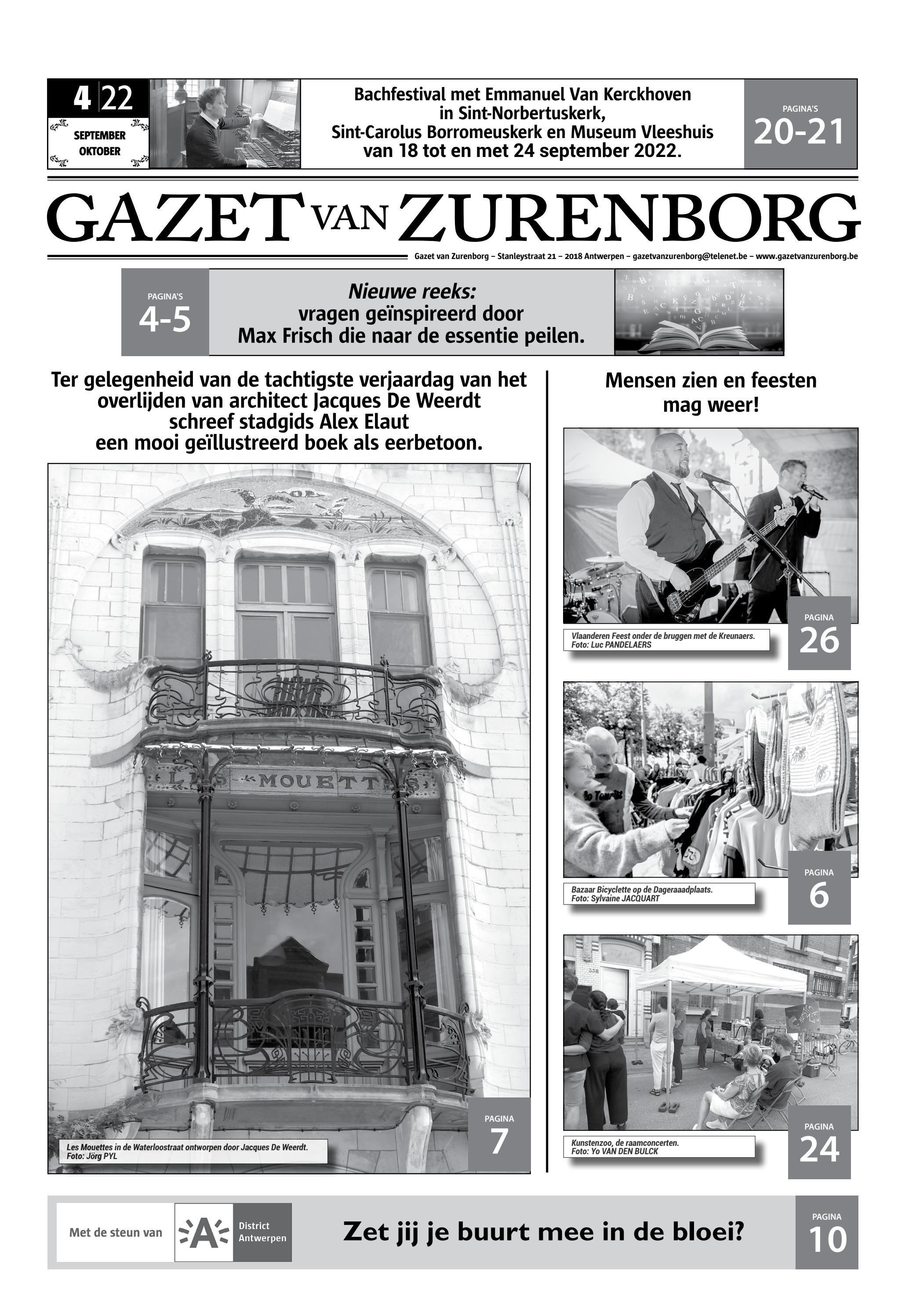 Gazet van Zurenborg Editie 4 - 2022 by Gazet van Zurenborg - Issuu