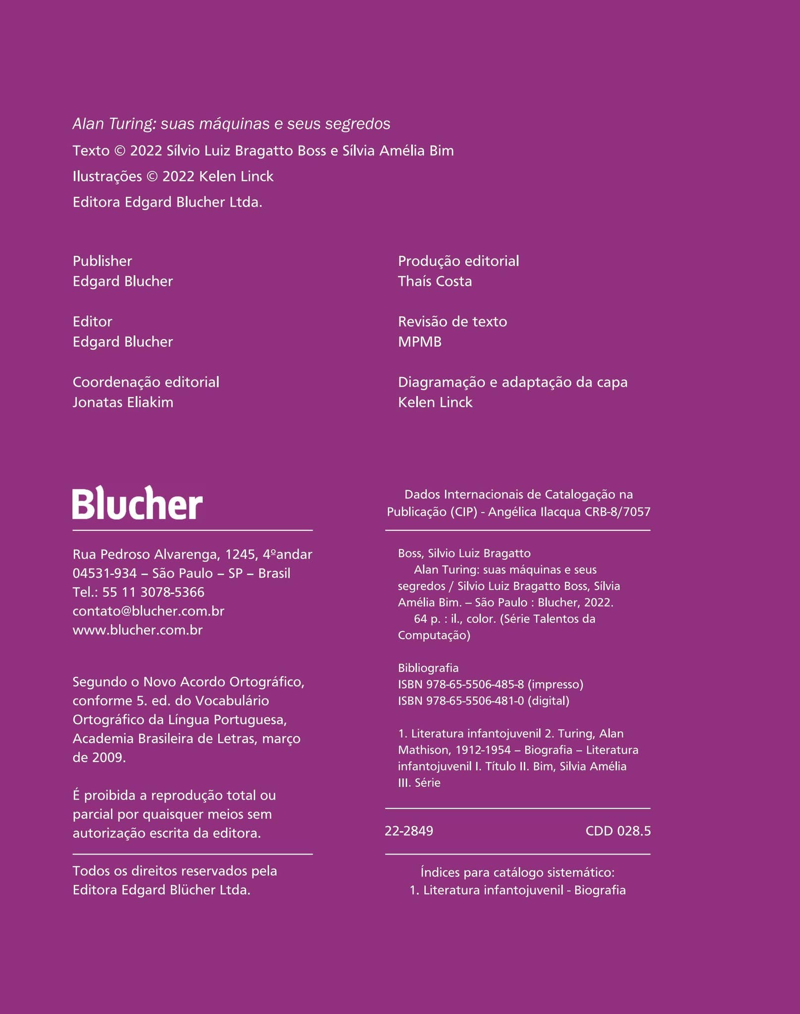 Alan Turing by Editora Blucher - Issuu