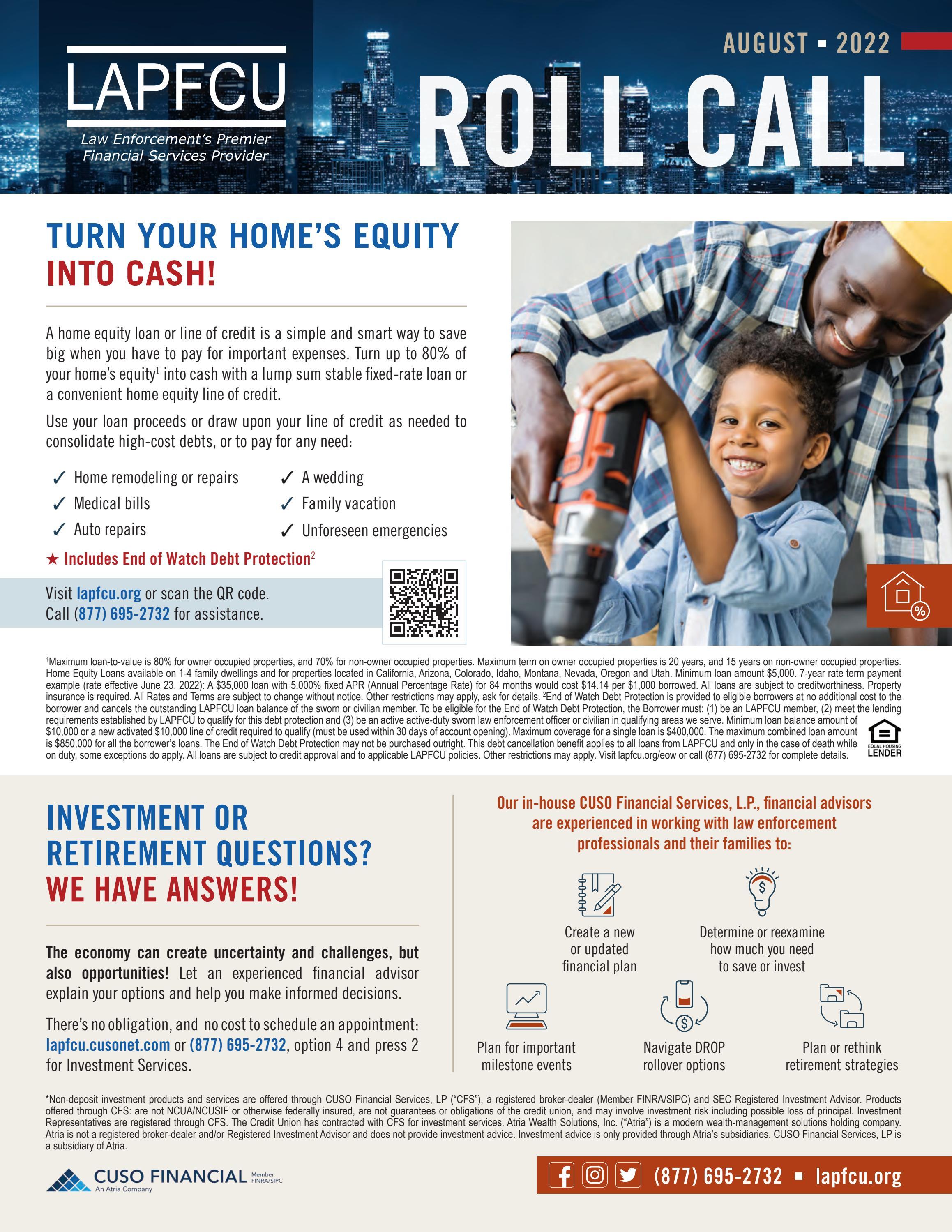 LAPFCU August Roll Call by lapfcu - Issuu