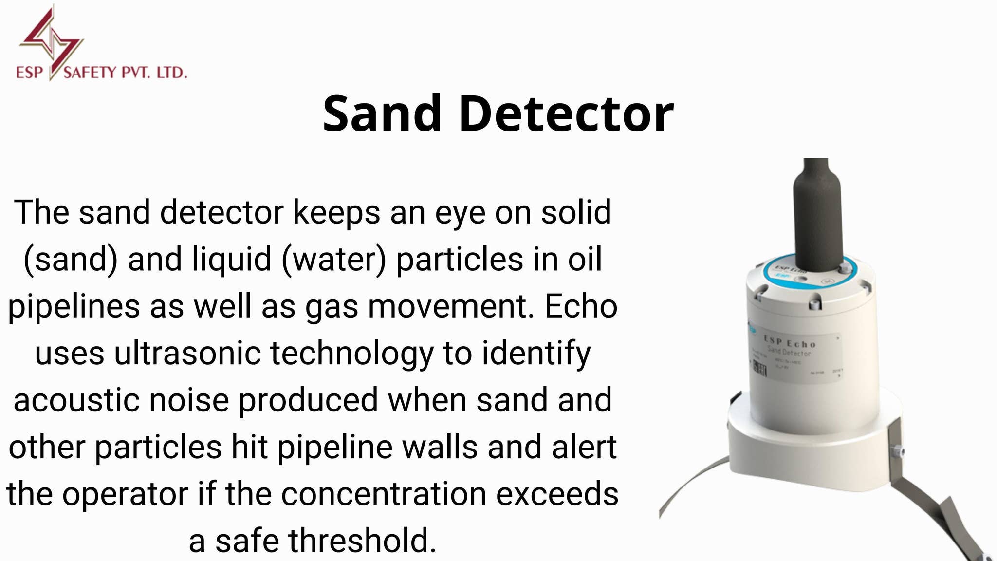 SAND DETECTOR - ECHO | ESP-SAFETY by ESP Safety - Issuu