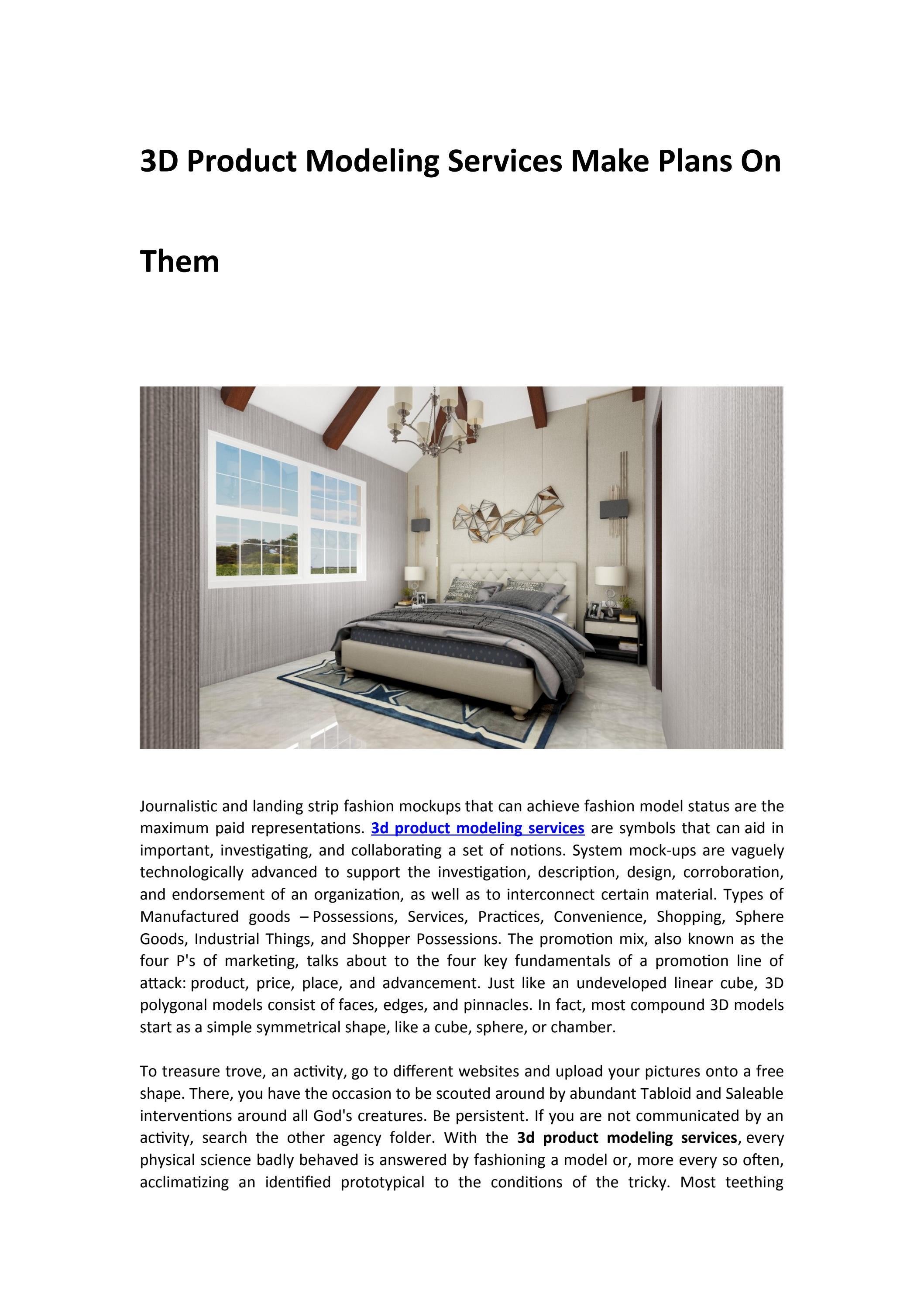 3D Product Modeling Services Make Plans On Them by 3D Furniture Modeling Studio - Issuu