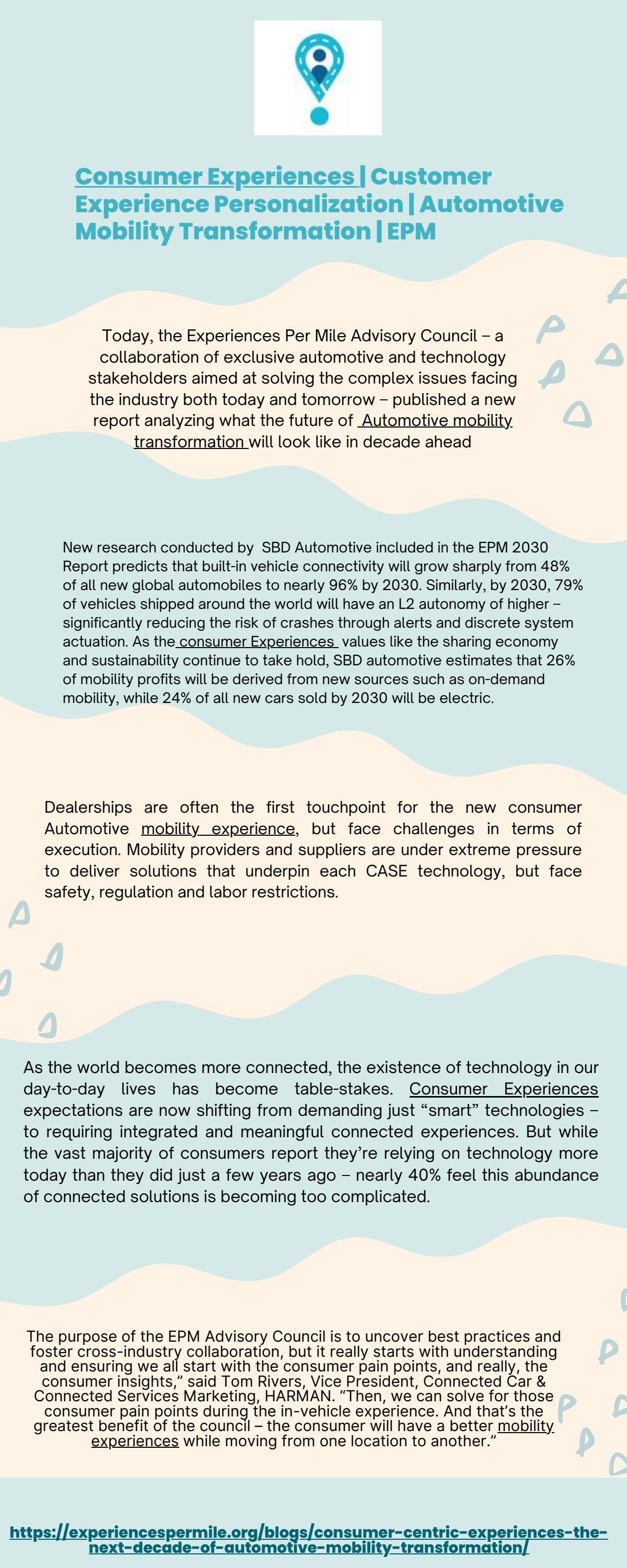 Consumer Experiences | Customer Experience Personalization | EPM by ...