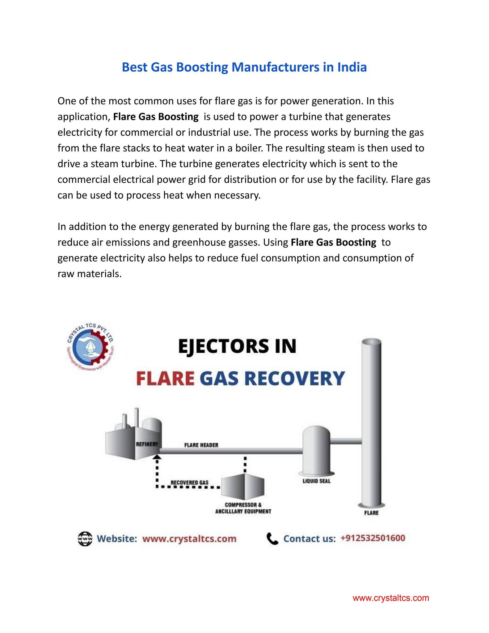 Flare Gas Boosting The 100% Natural Gas Boosting Solution by crystaltcs ...