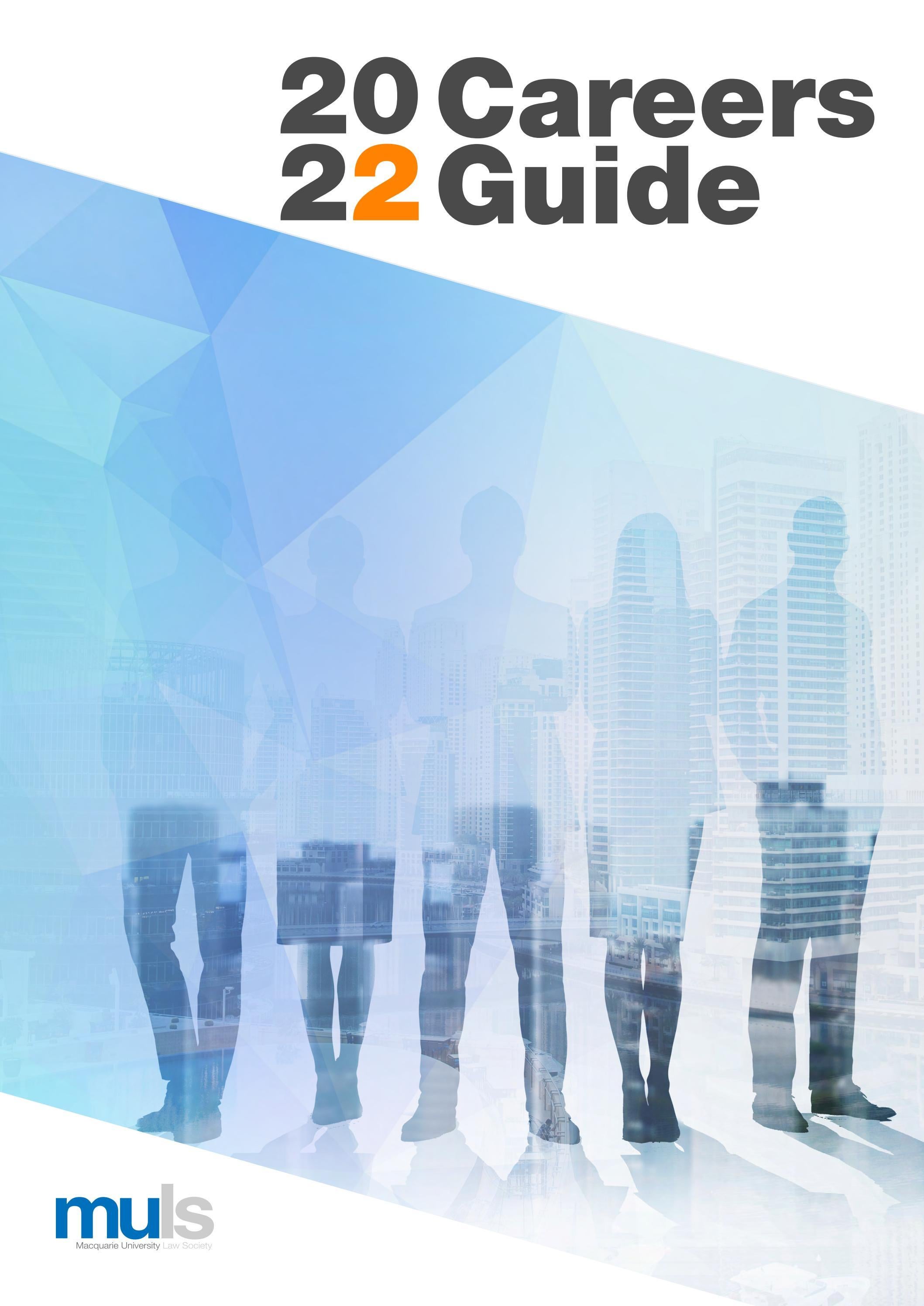 MULS Careers Guide 2022 by Macquarie University Law Society - Issuu