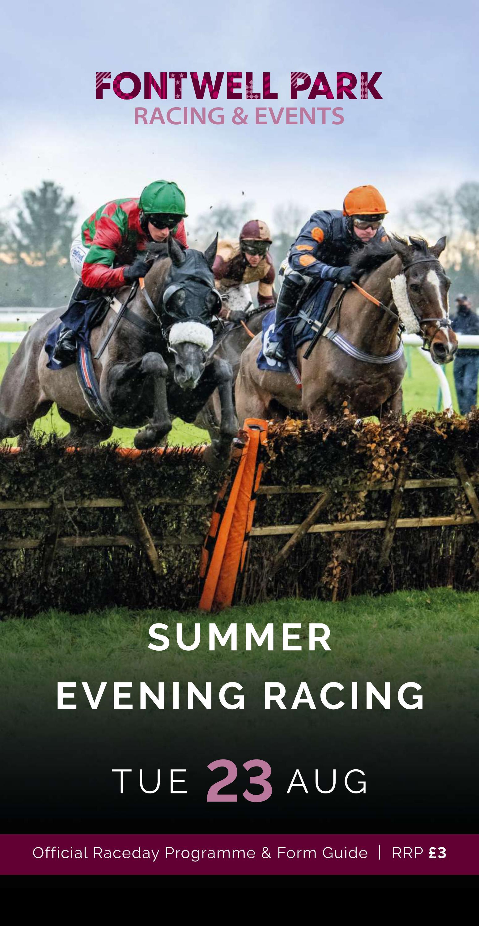 Fontwell Park Racecard - Tuesday 23rd August by Arena Racing Company ...