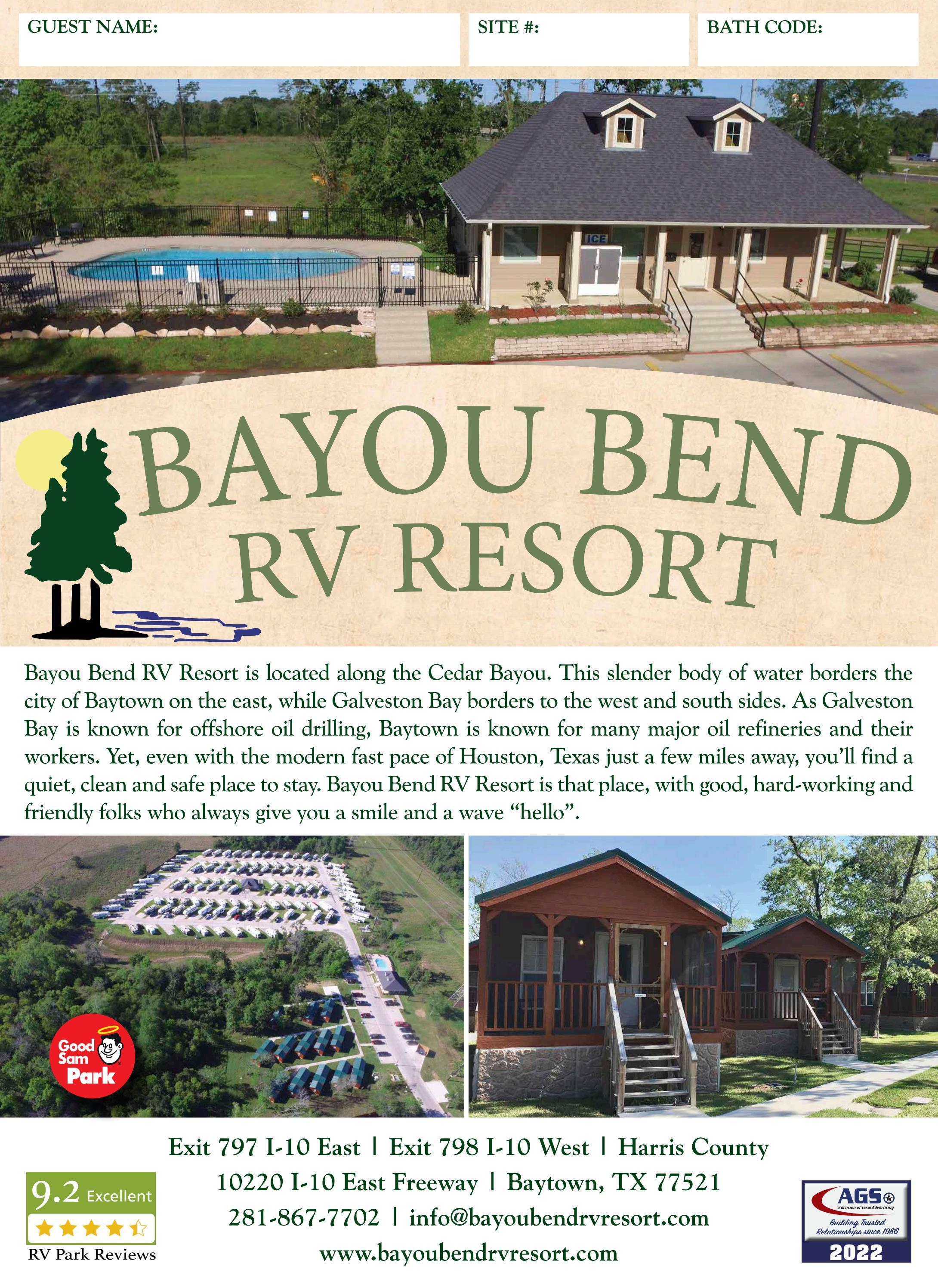 Bayou Bend RV Resort by AGS/Texas Advertising - Issuu