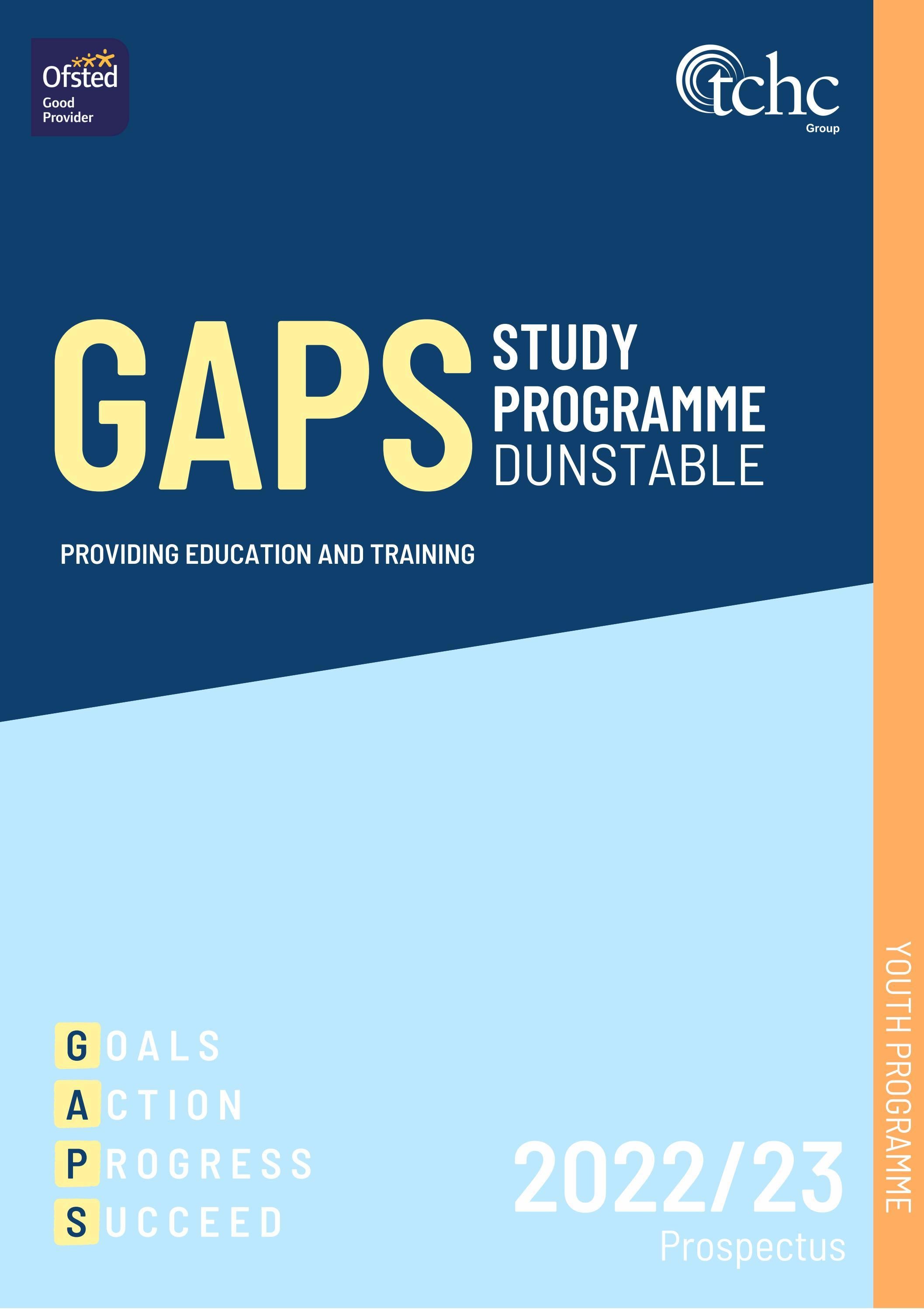 Dunstable GAPS Study Programme Prospectus 2022/23 by TCHCgrouplimited - Issuu