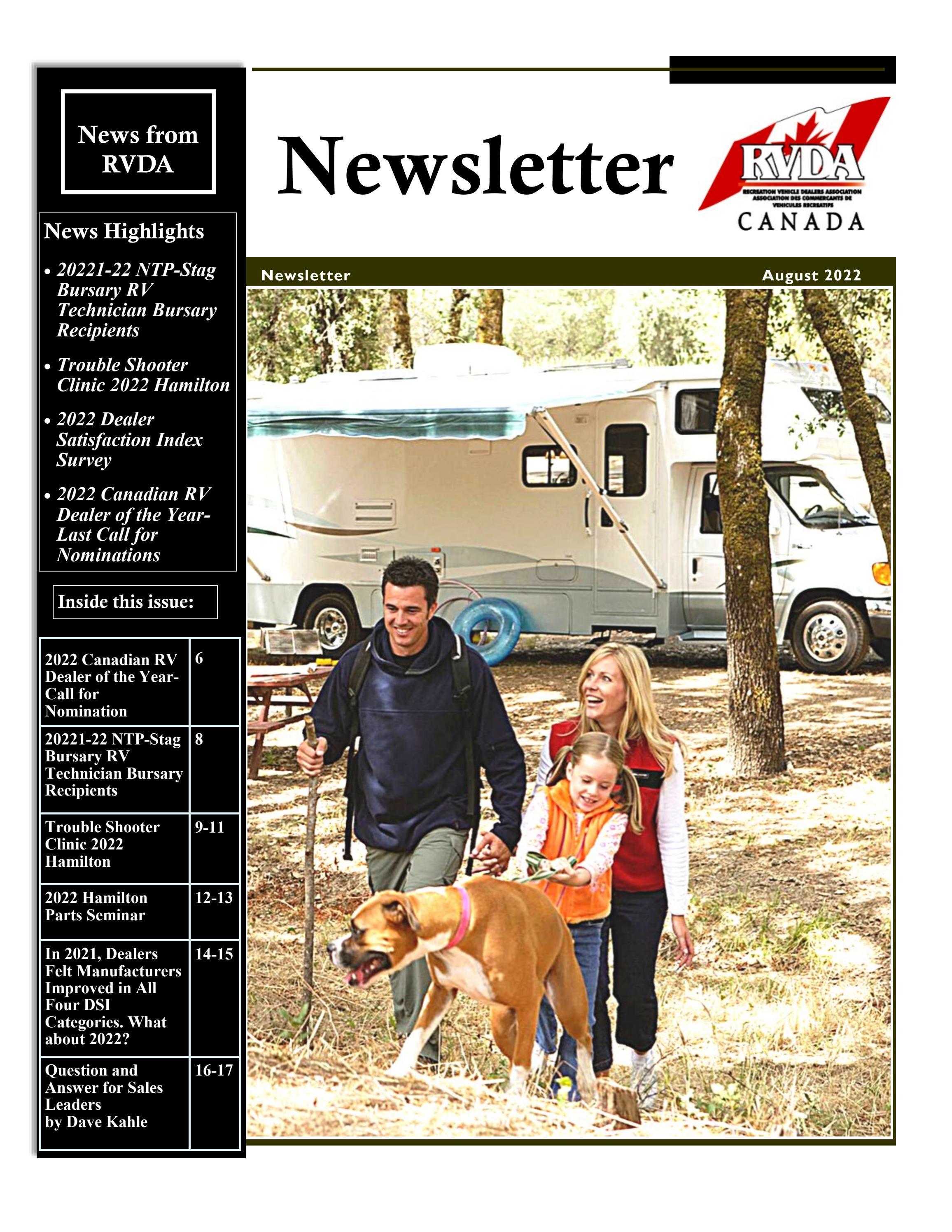 2022 August Newsletter by RV Dealers Association of Canada - Issuu