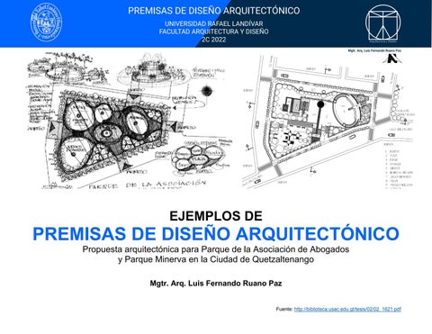 PREMISAS DE DISEÑO ARQUITECTÓNICO -TALLER DE ARQUITECTURA 6 2C2022- by ...