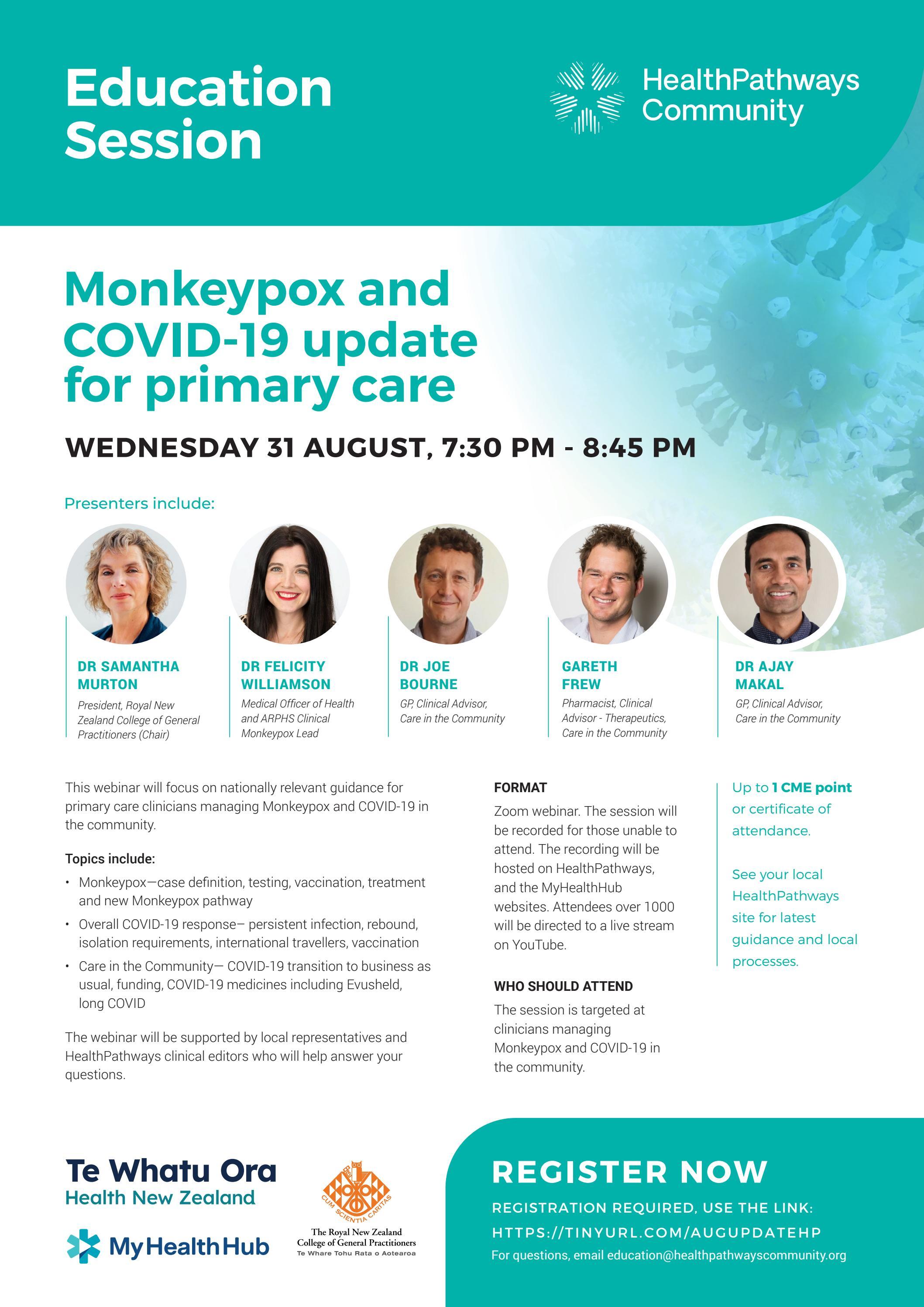 COVID Webinar poster_31 August 2022 by WBOP PHO - Issuu