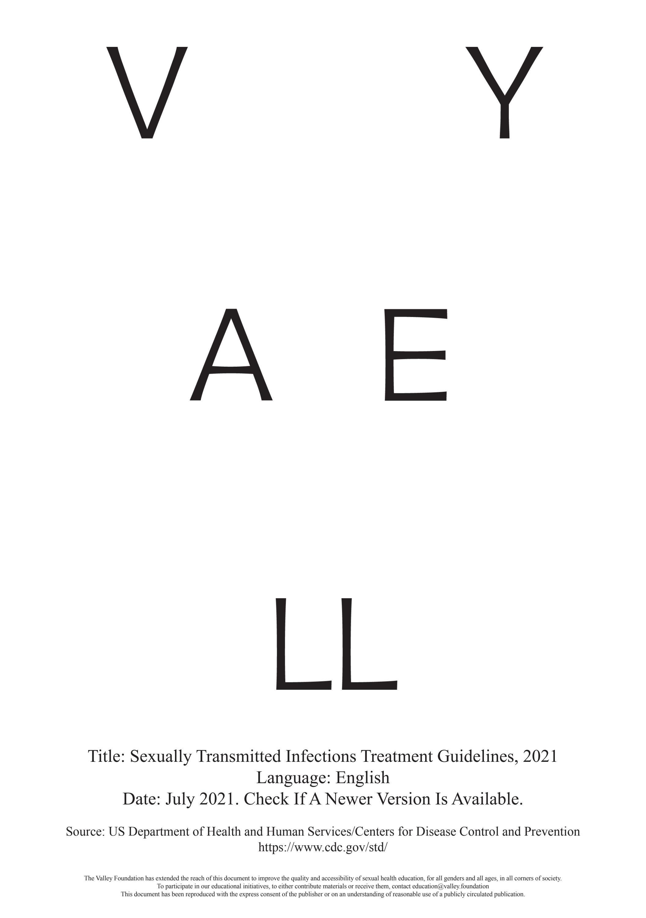 STI Treatment Guidelines 2021 - CDC by valley.foundation - Issuu