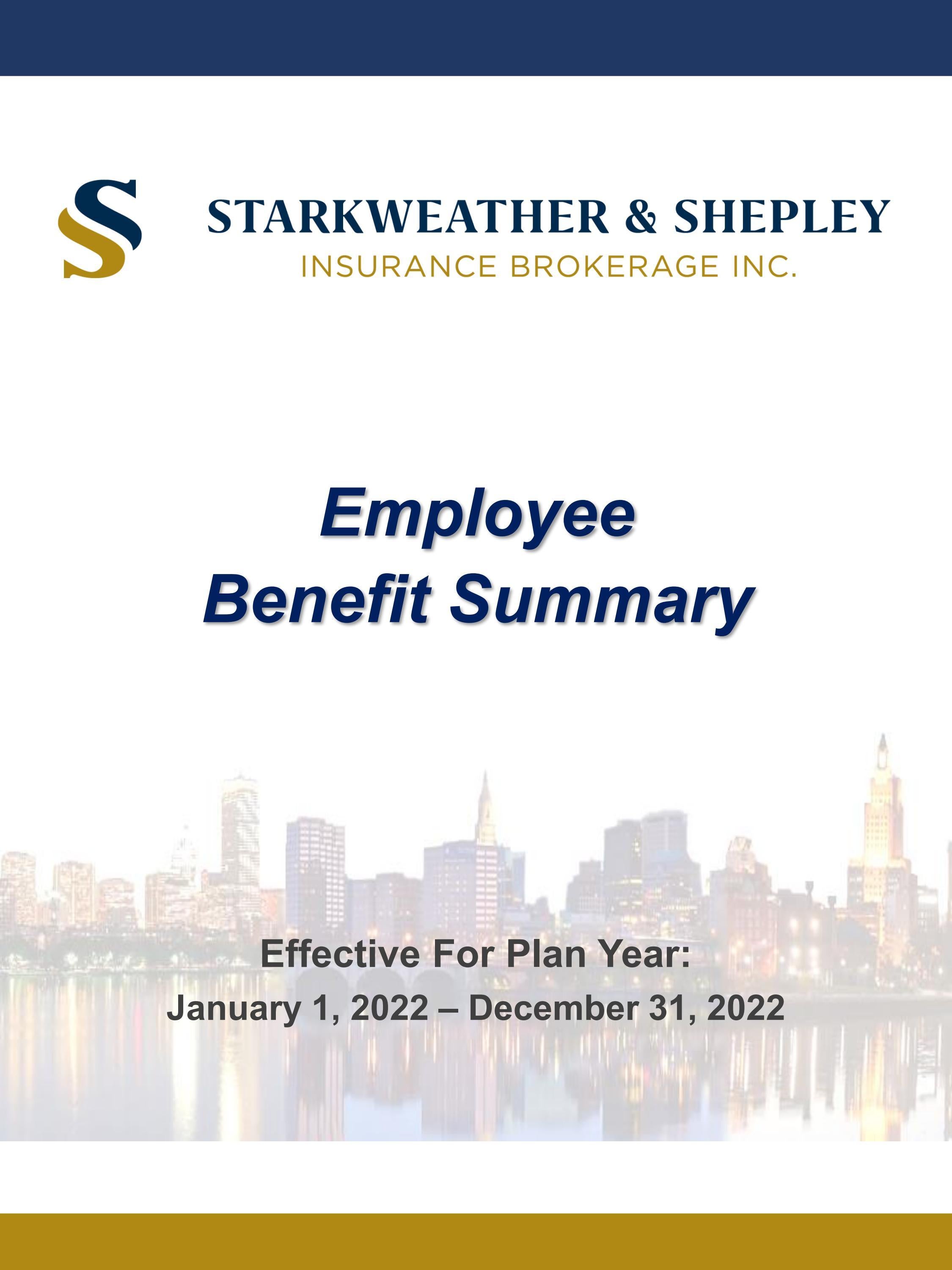S&S Employee Benefit Summary by starshep - Issuu