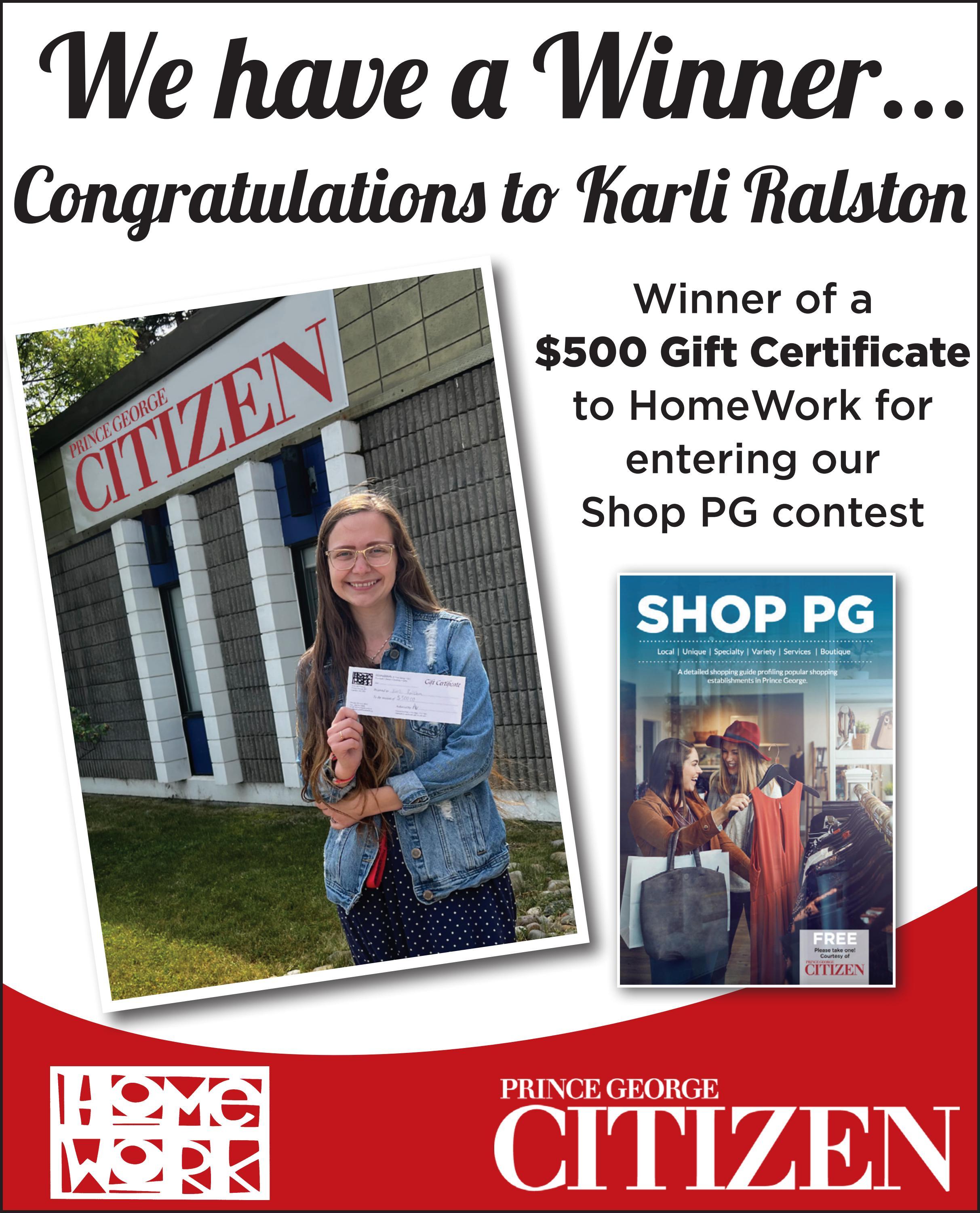 Shop PG Contest Winner by Prince George Citizen - Issuu