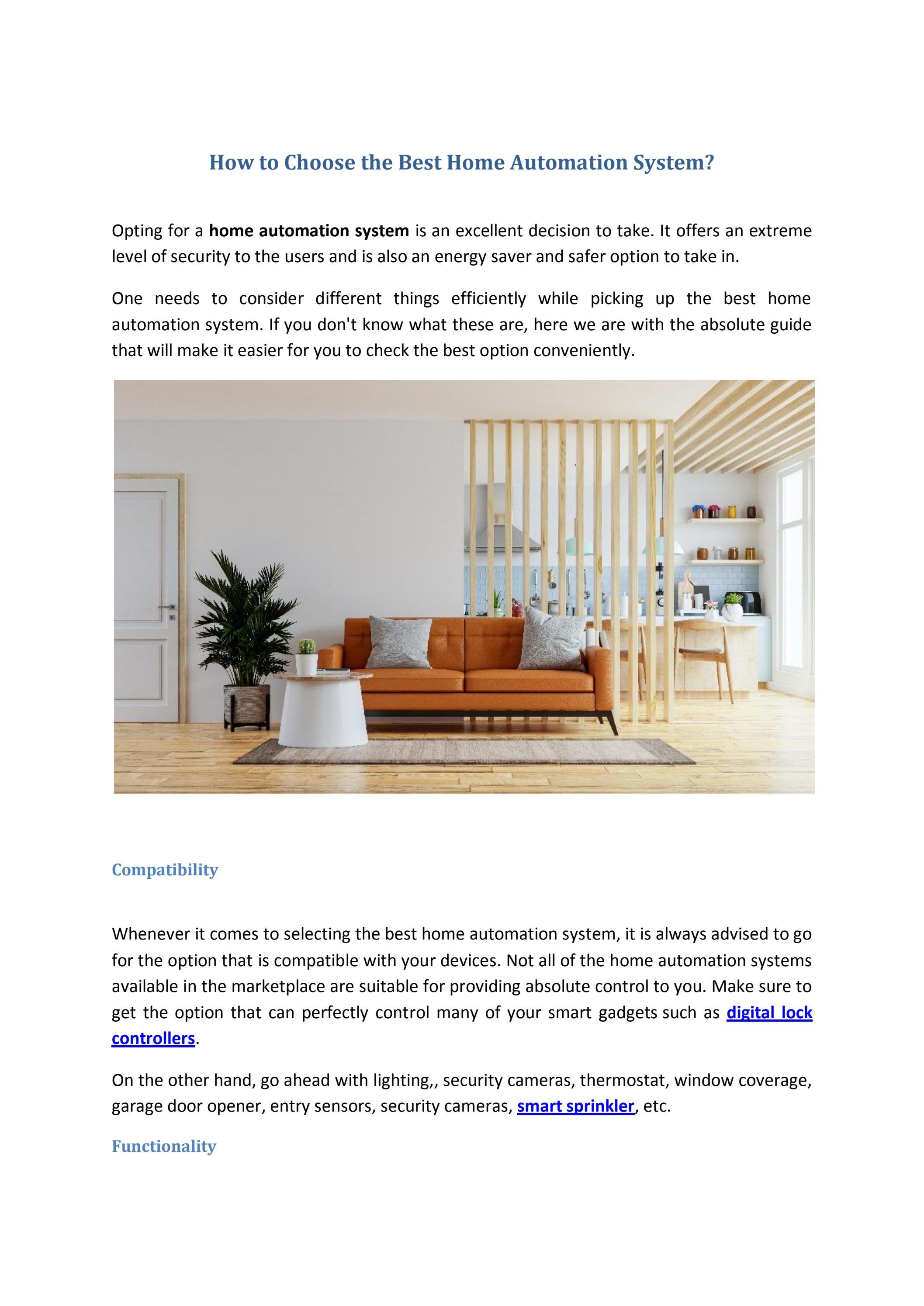 How to Choose the Best Home Automation System by Robert Smith - Issuu