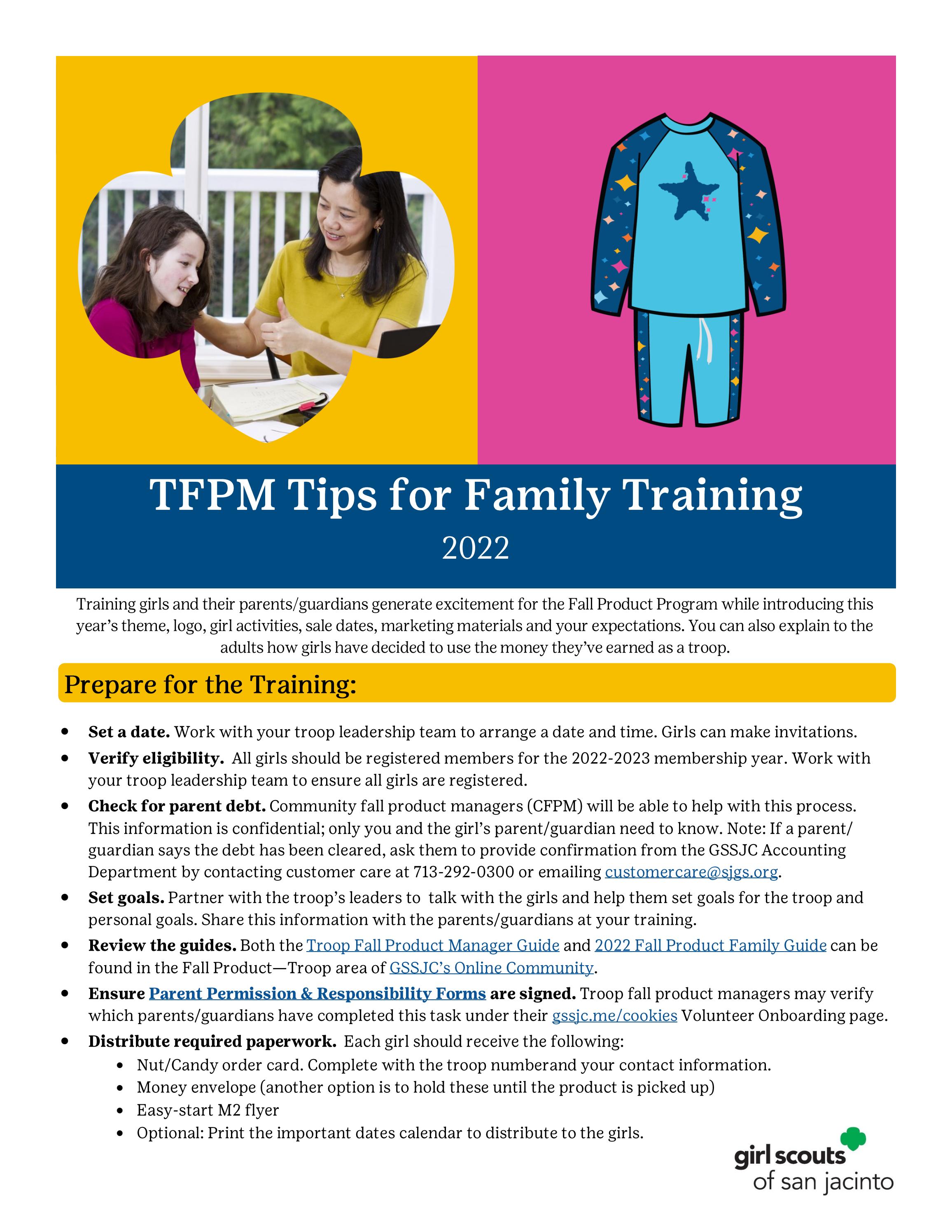 TFPM Tips for Family Training 2022 by GSSJC - Issuu