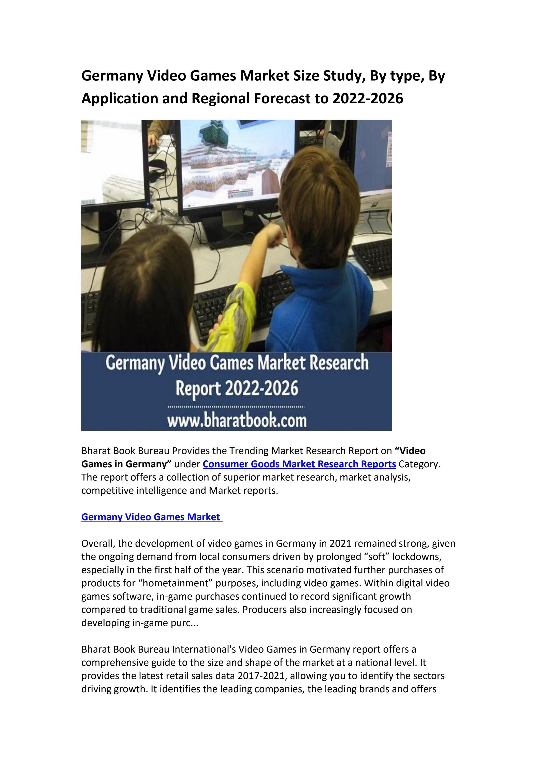 Germany Video Games Market Research Report 2022 2026 By James Grey Issuu germany-video-games-market-research-report-2022-2026-by-james-grey-issuu