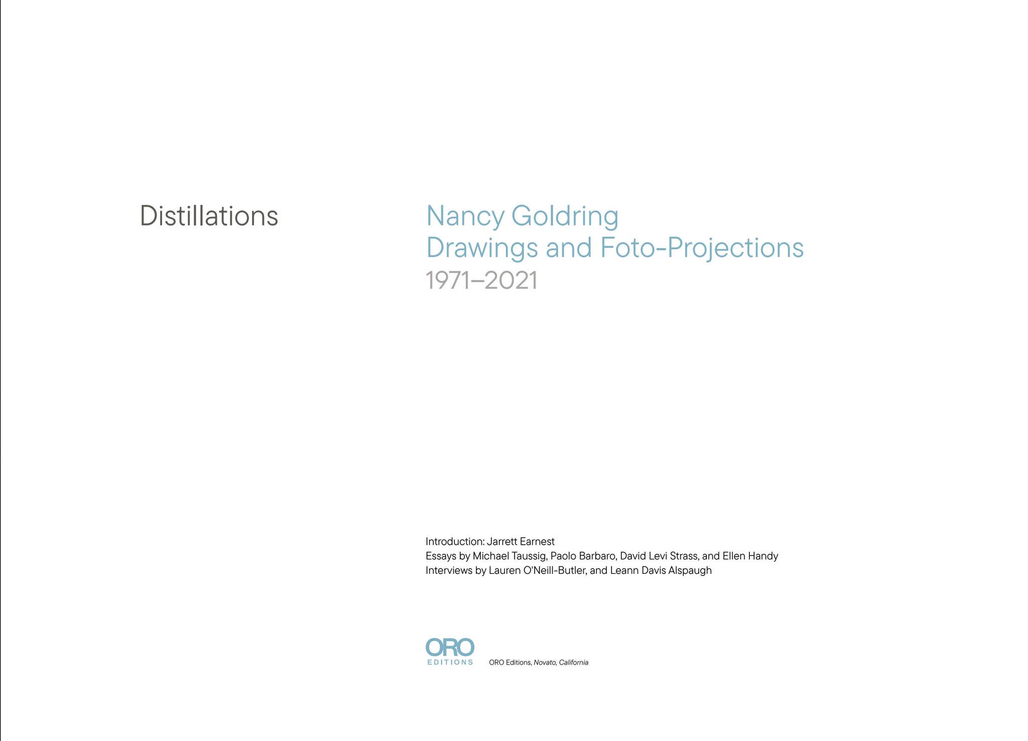 LOOK INSIDE: Distillations: Nancy Goldring Drawings and Foto ...