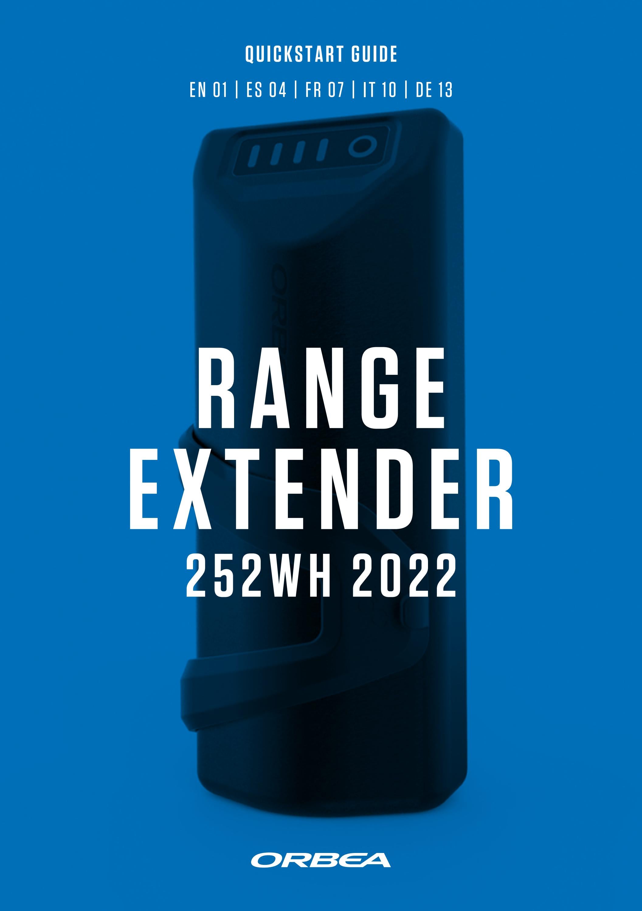 QUICK START GUIDE RANGE EXTENDER 252WH 2022 (EN-ES-FR-IT-DE) by Orbea ...