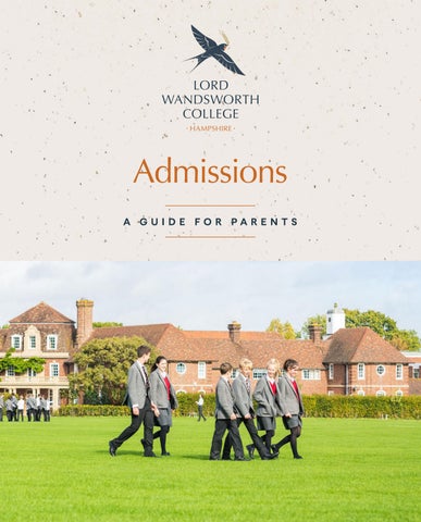 Admissions Guide 2022 by Lord Wandsworth College - Issuu