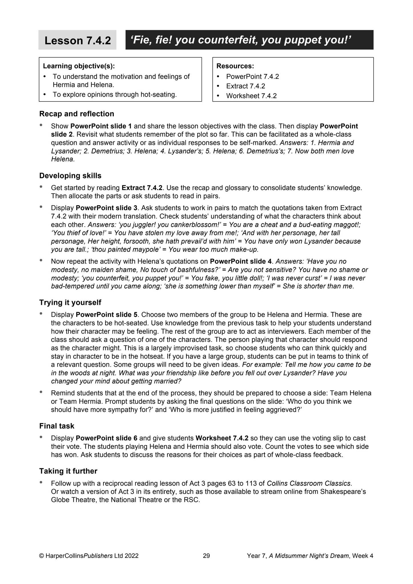 Reimagine KS3 Shakespeare by Collins - Issuu