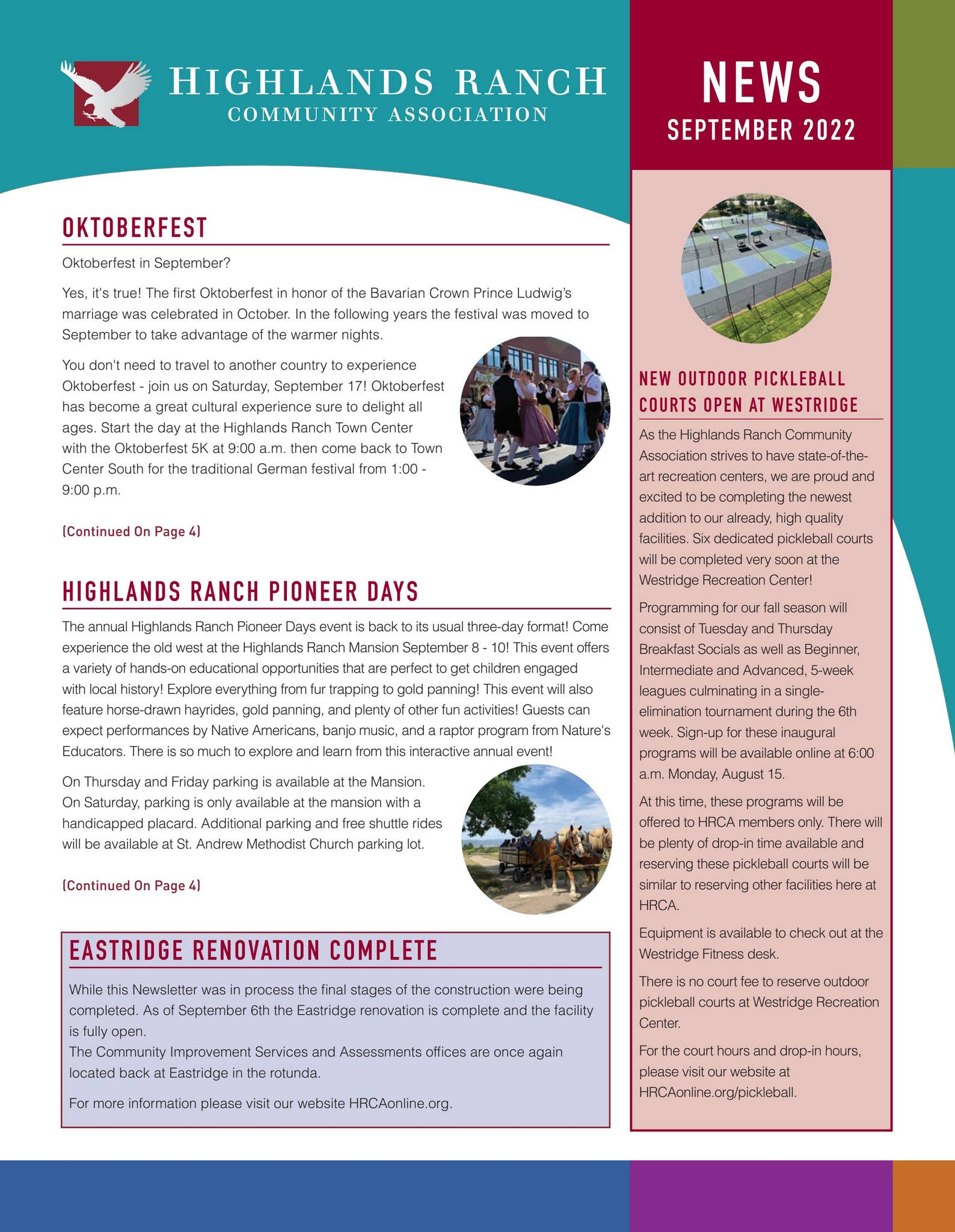 HRCA September 2022 Newsletter by Highlands Ranch Community Association ...