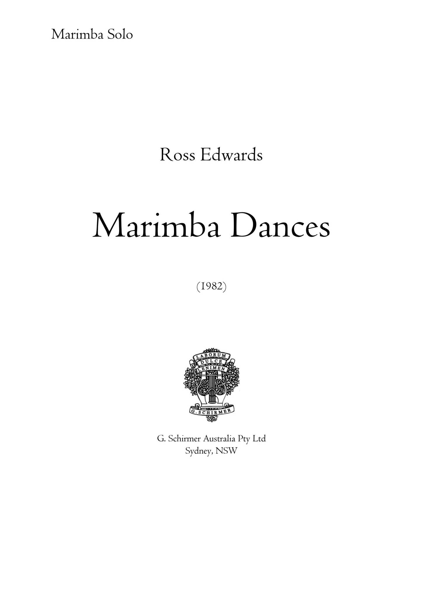EDWARDS, Marimba Dances by ScoresOnDemand - Issuu