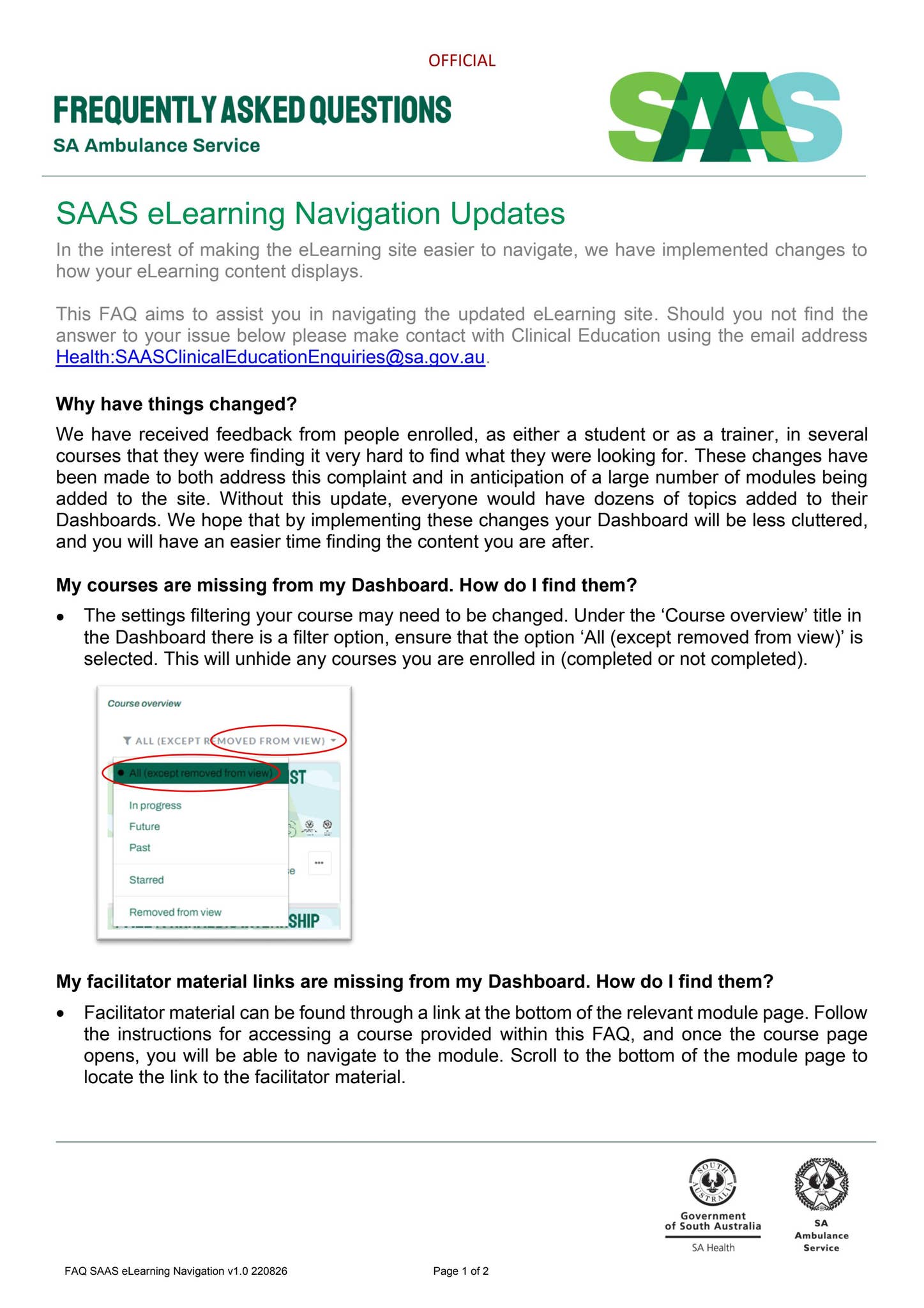 How to Guide - FAQ SAAS eLearning Navigation by Clinical Education - Issuu