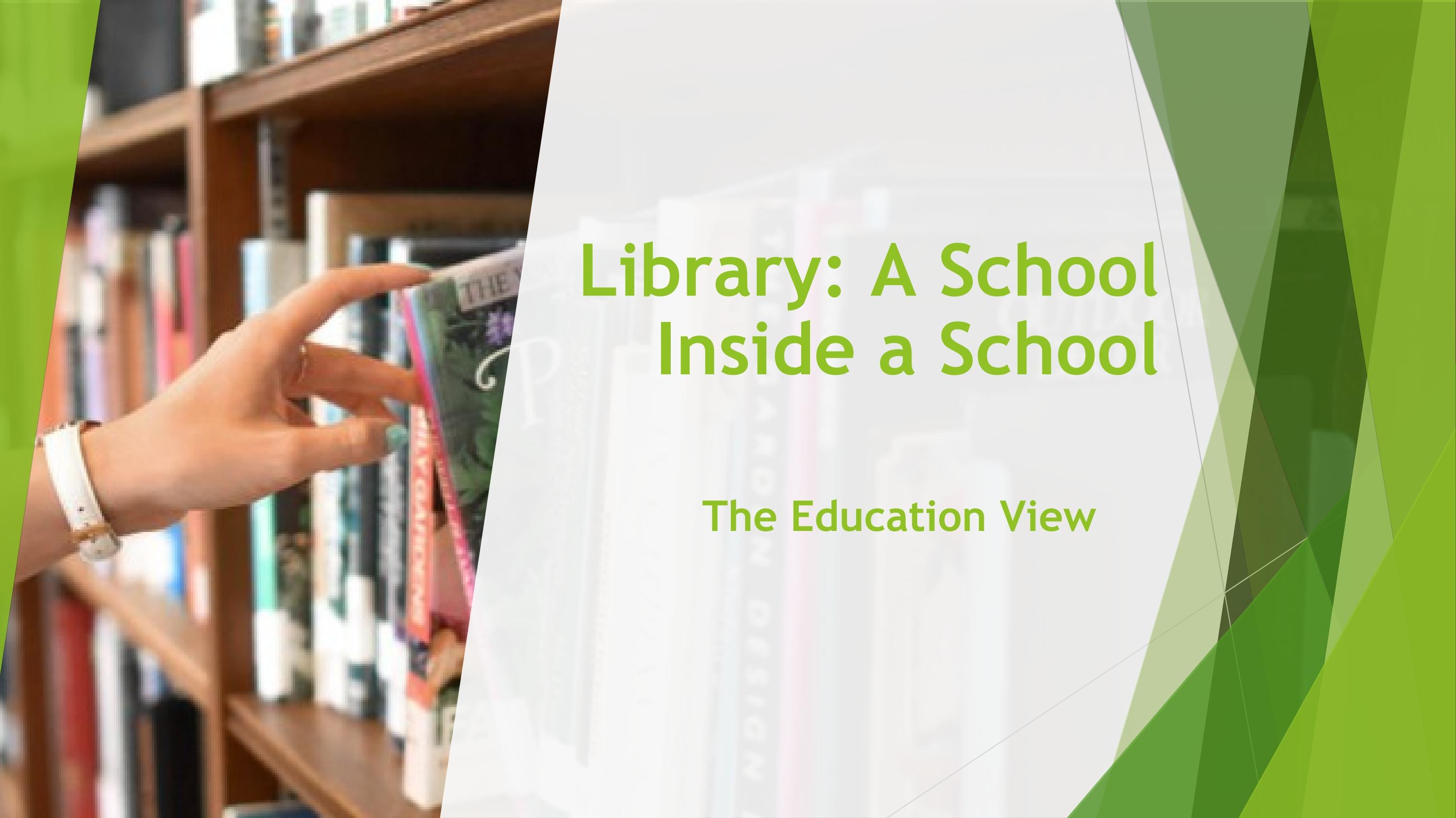 Library: A School Inside a School by educationview - Issuu