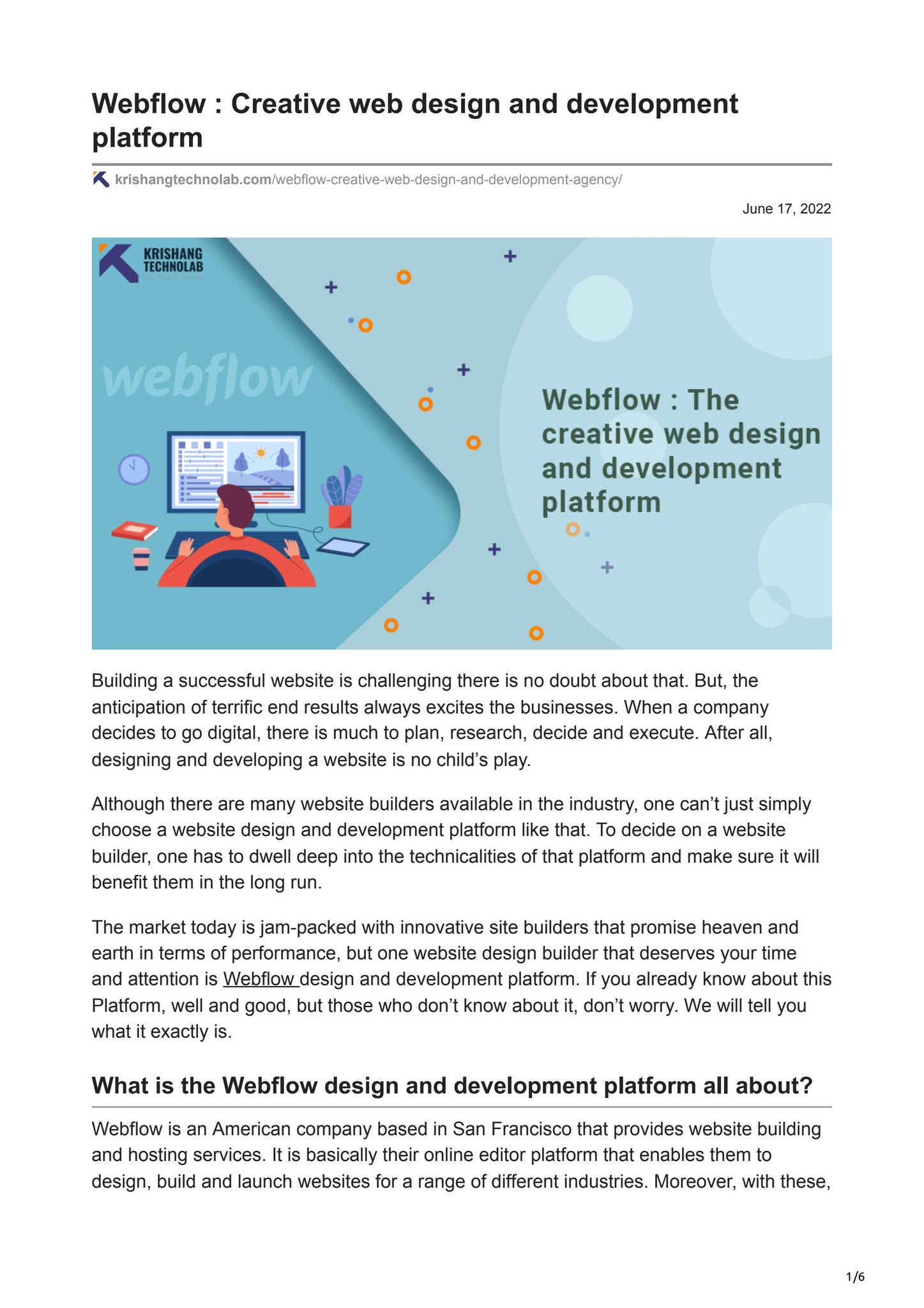 Build Creative Web Design With Webflow by Krishang Technolab - Issuu