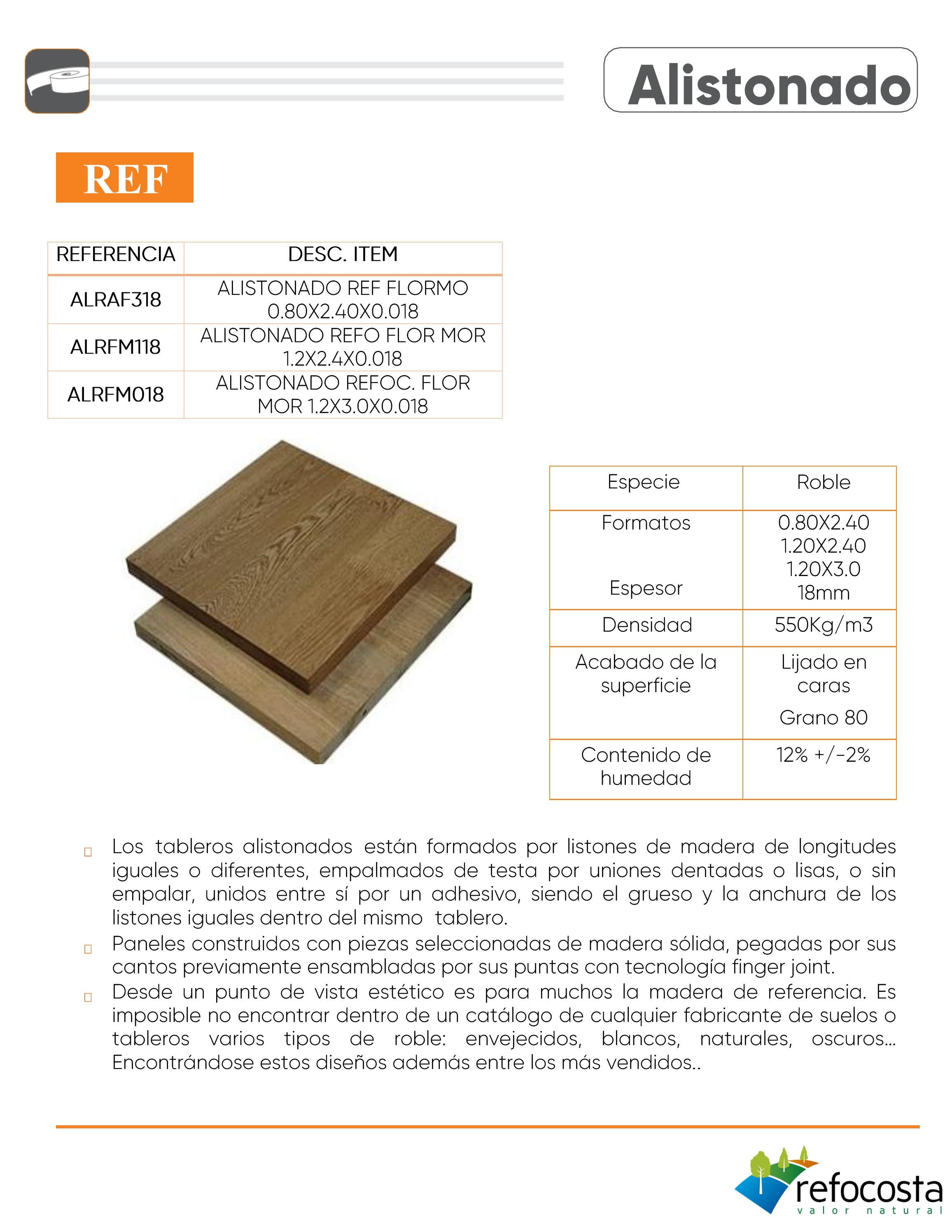 Ficha Técnica - Tablero alistonado Roble by Madecentro Colombia - Issuu