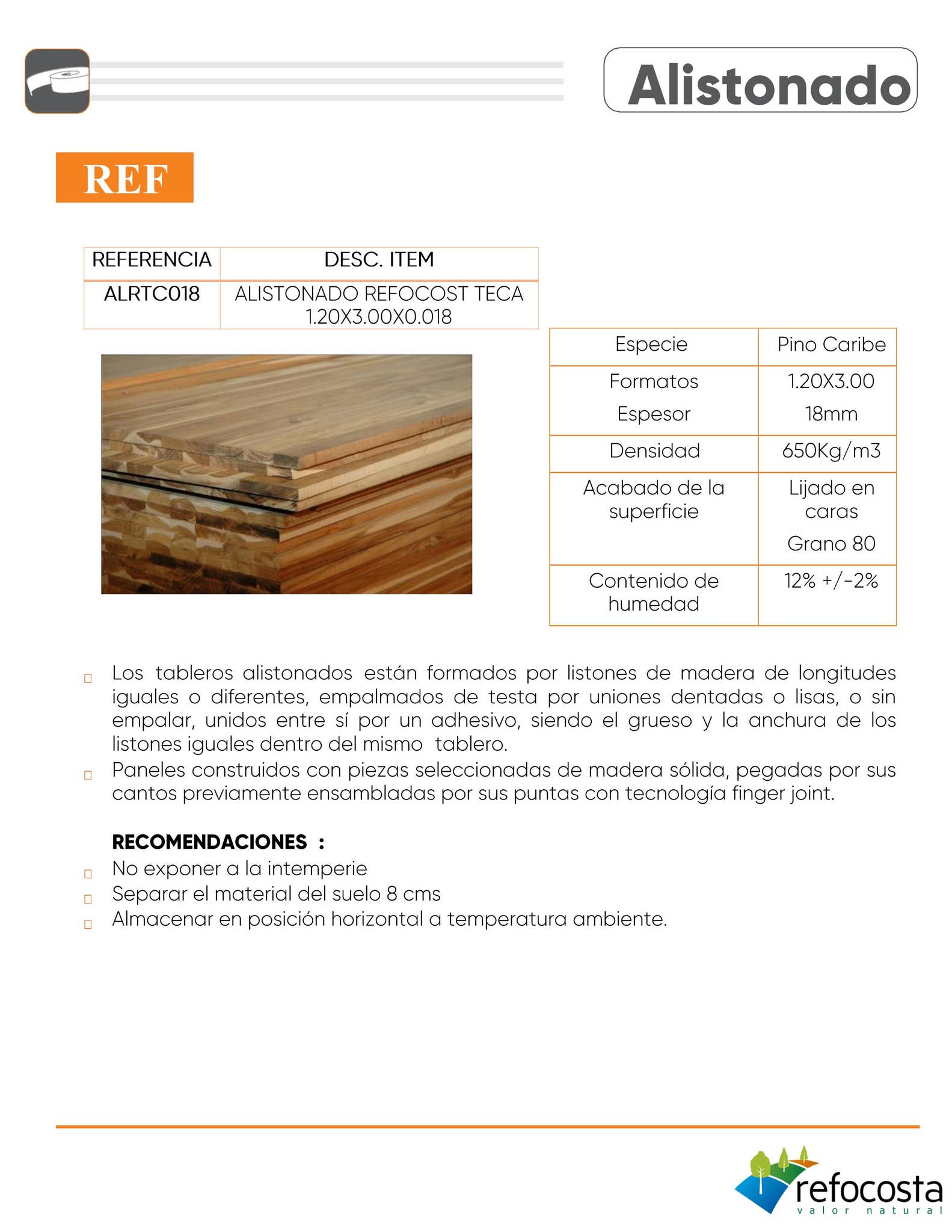 Ficha Técnica - Tablero alistonado Teca by Madecentro Colombia - Issuu