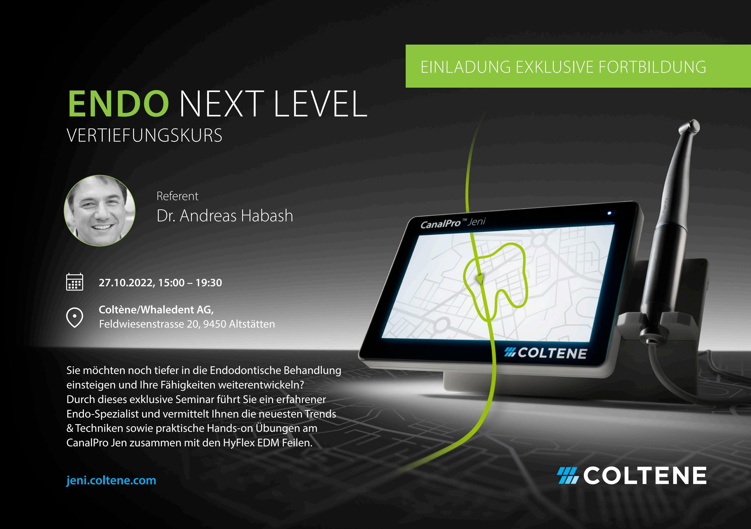 ENDO NEXT LEVEL Workshop, Altstätten by COLTENE Marketing - Issuu