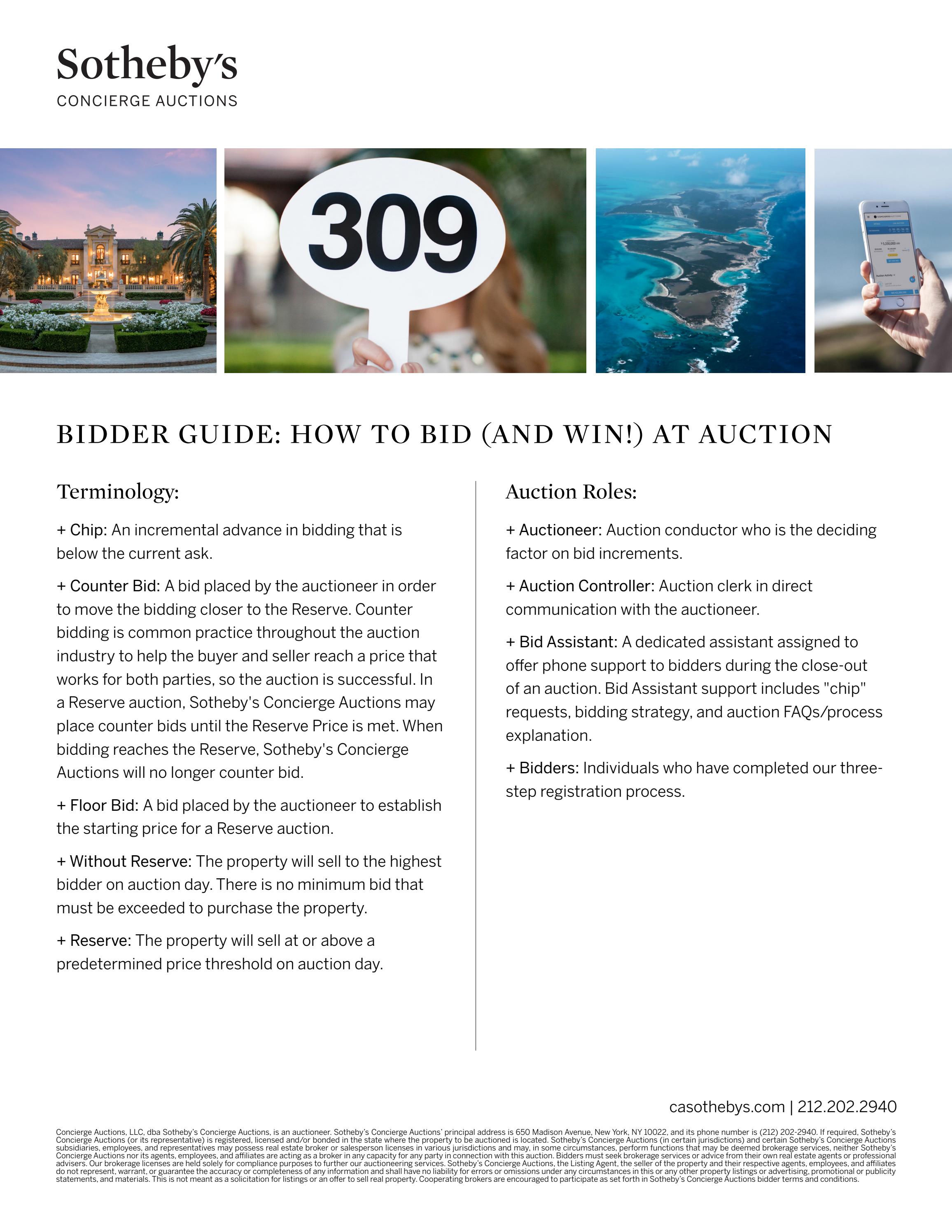 Sotheby's Concierge Auctions | Global Sale Bidder Guide by Sotheby's ...