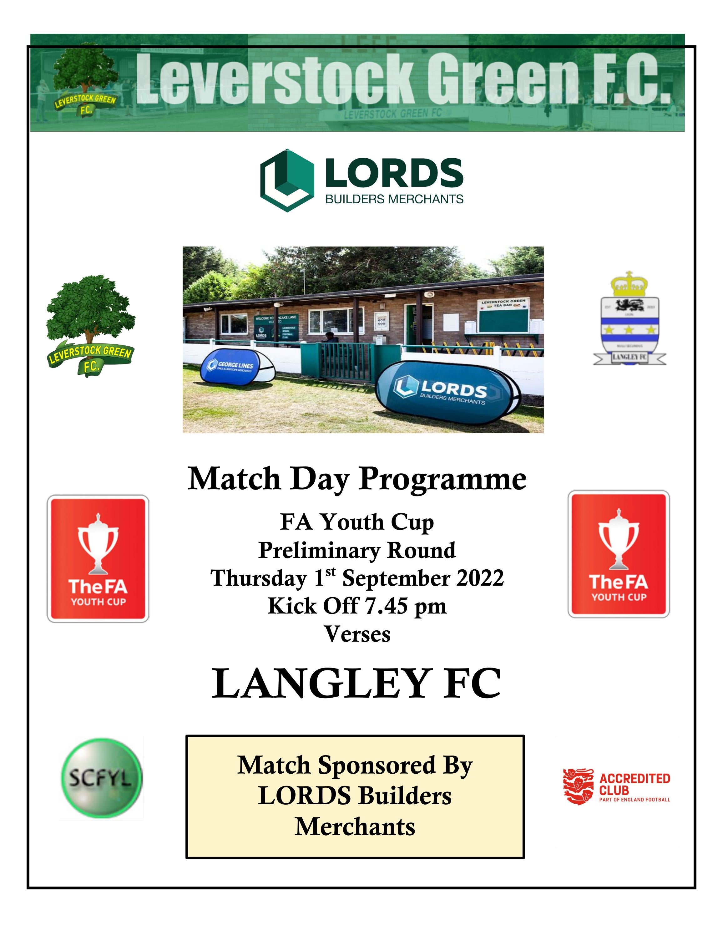 Leverstock Green FC vs Langley Programme by Leverstock Green FC - Issuu