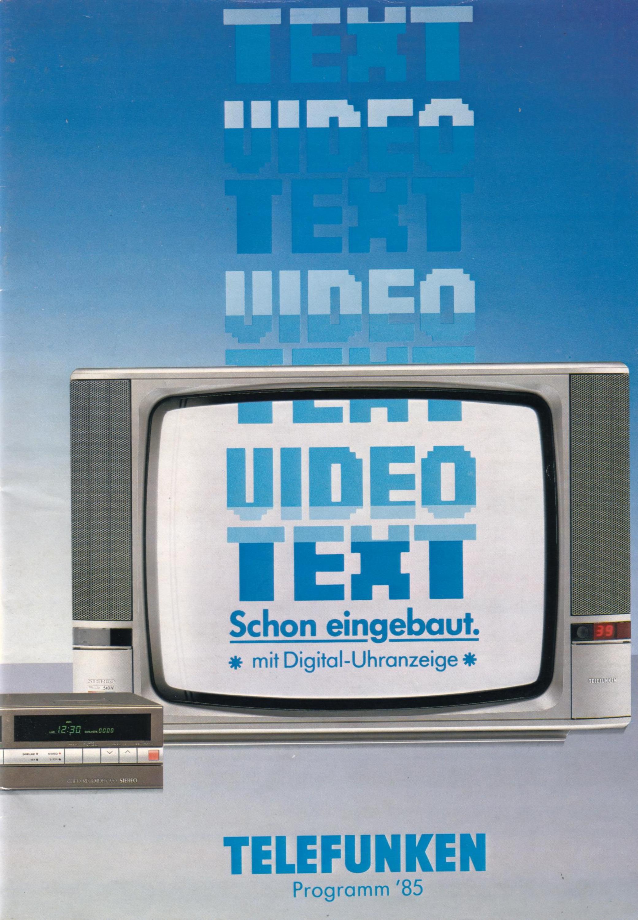 Telefunken 1985 Programm by Alex Chernyak - Issuu