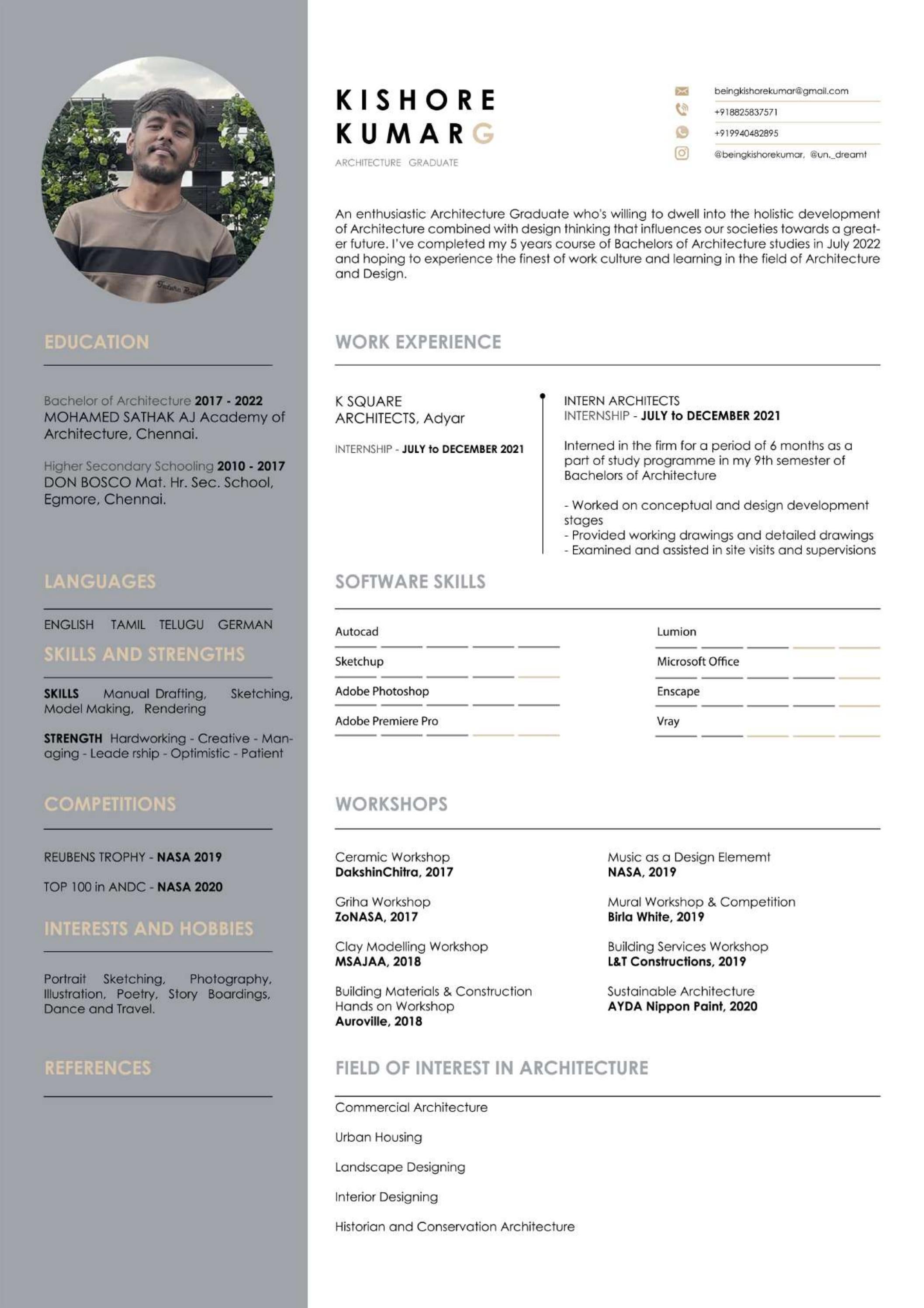 KISHORE KUMAR G - RESUME 2022 by Kishore Kumar Gopi - Issuu