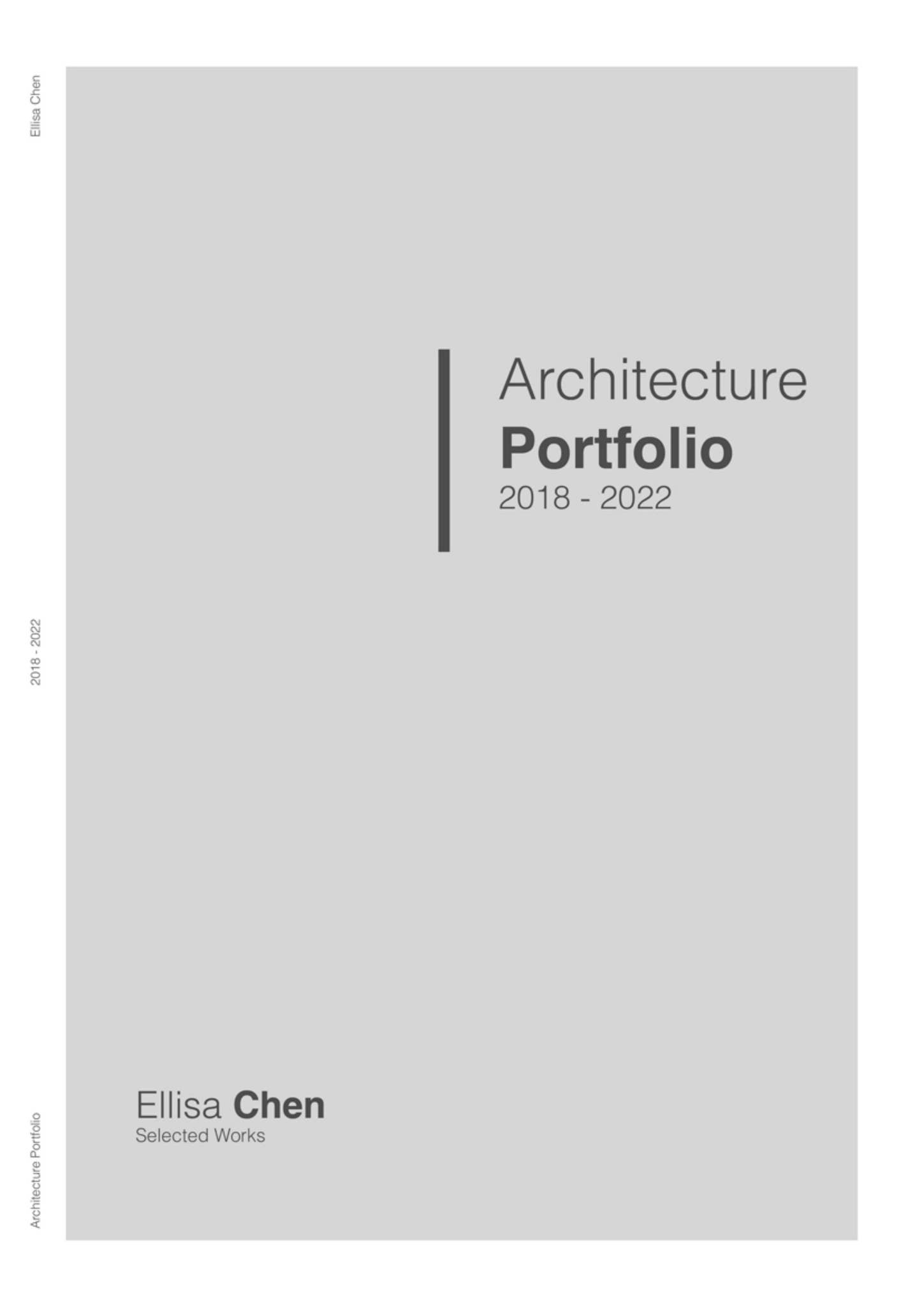 Architecture Portfolio | 2022 | Ellisa Chen by Ellisa Chen - Issuu