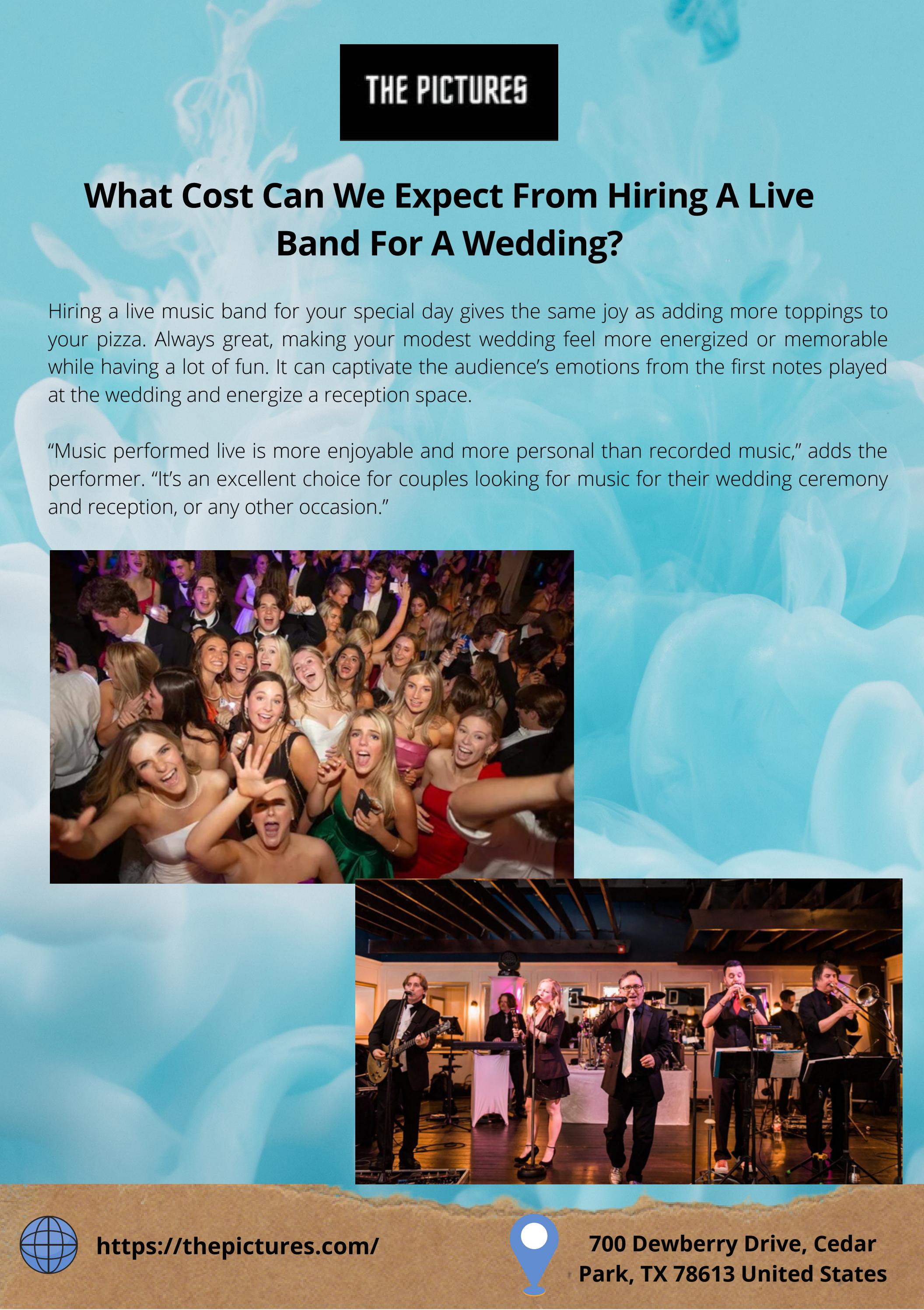 Band Prices For Weddings - The Pictures Band by thepictures - Issuu