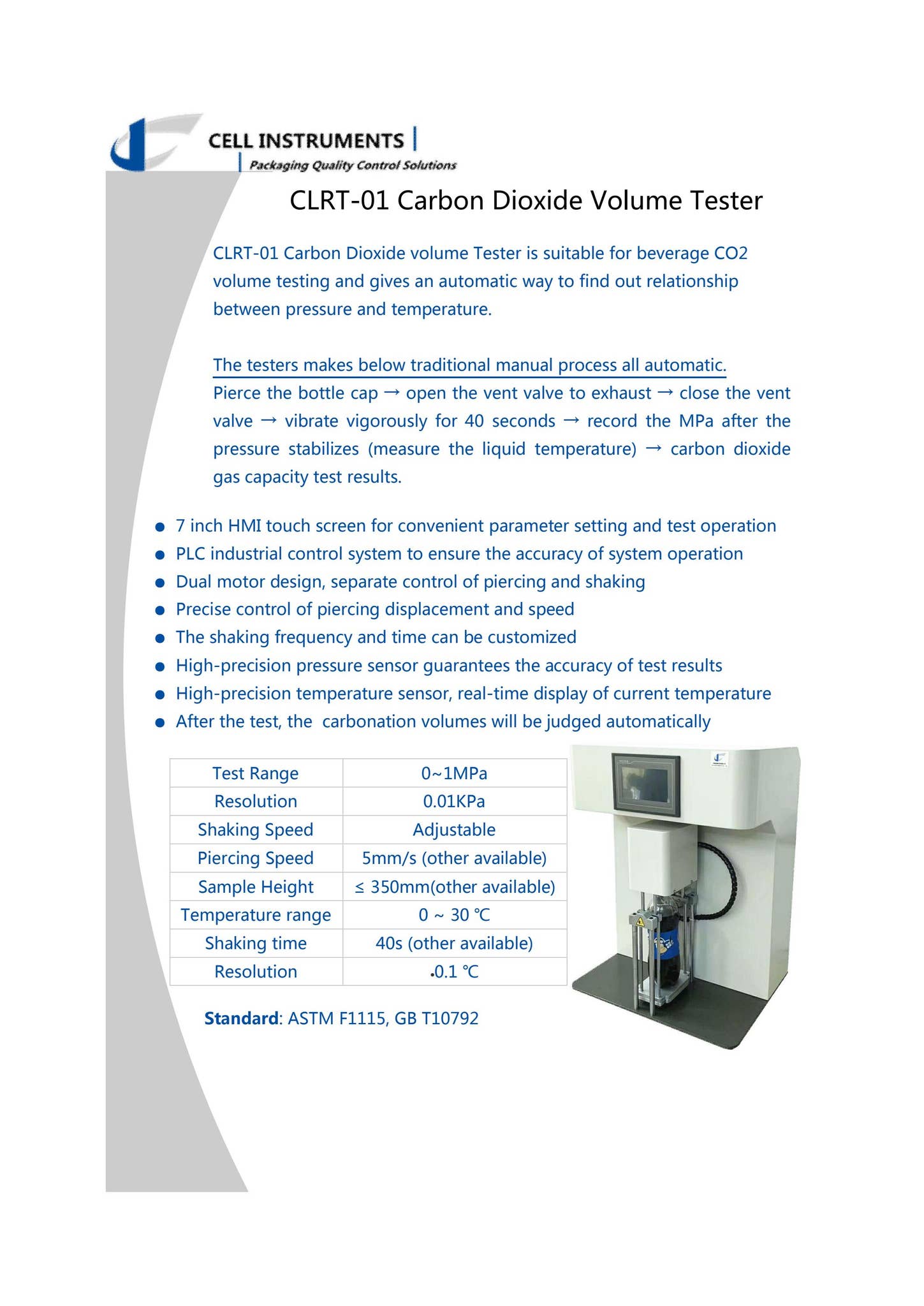 CLRT-01 Carbon Dioxide Volume Tester by Cell Instruments - Issuu