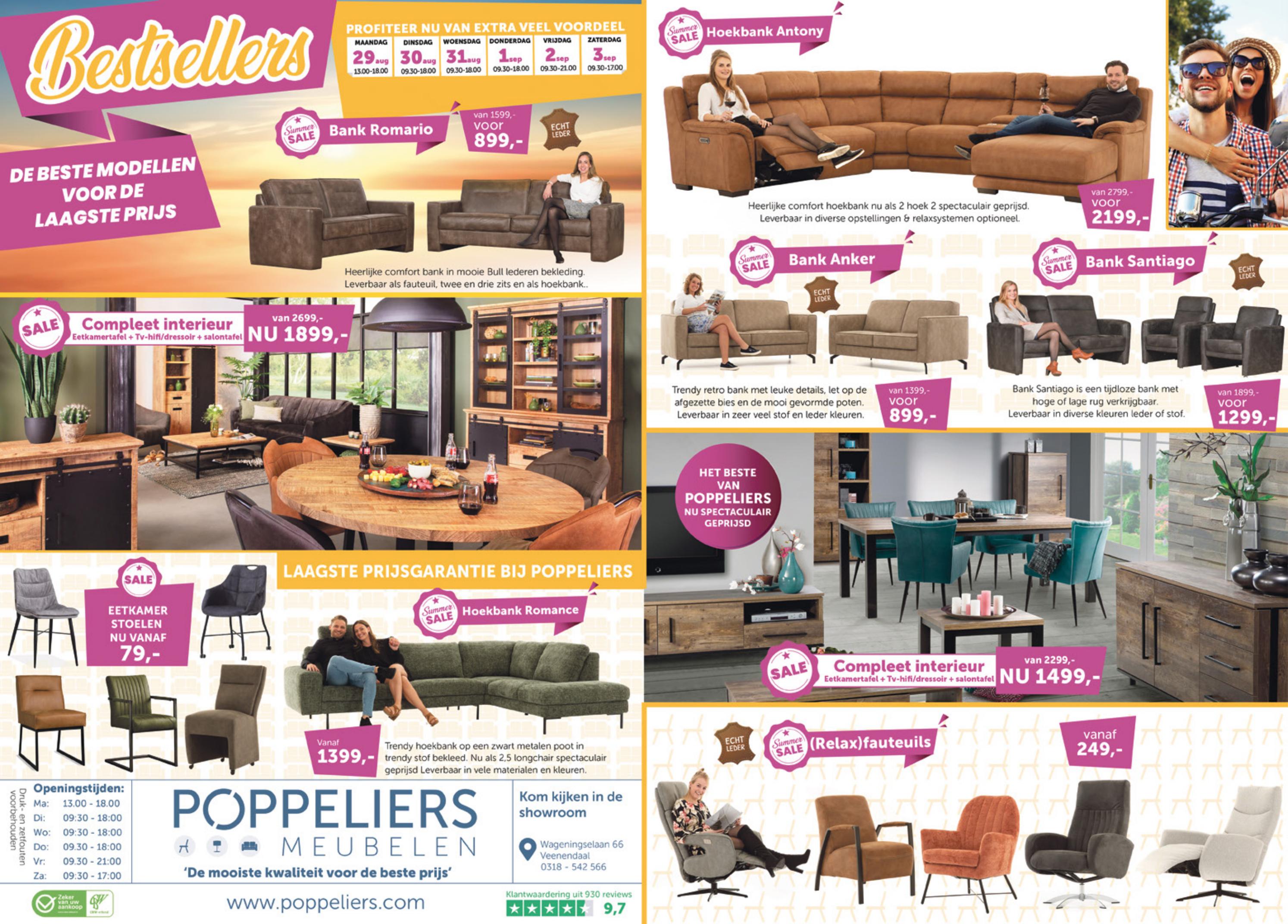 Folder of advertentie Poppeliers Meubelen week 35 by Media Solutions B ...