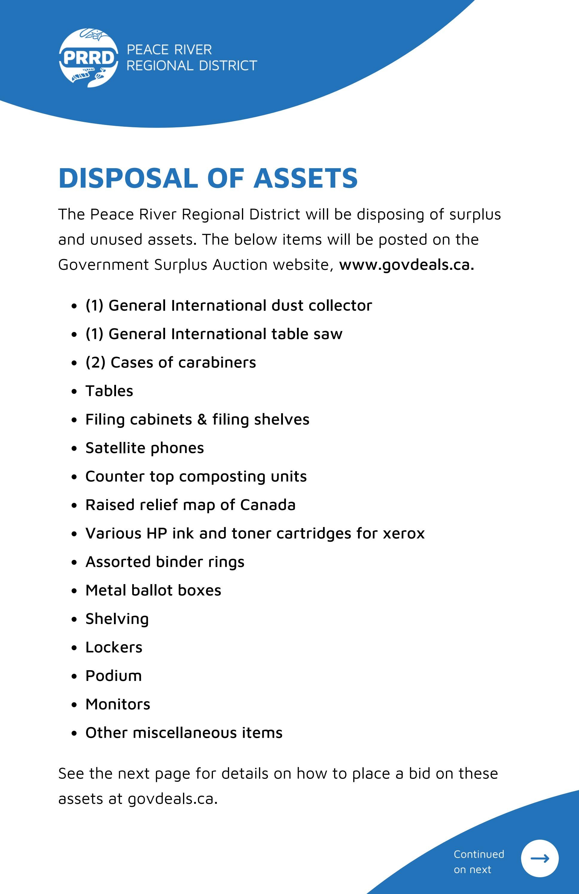 Disposal of Assets by PRRDOfficial - Issuu