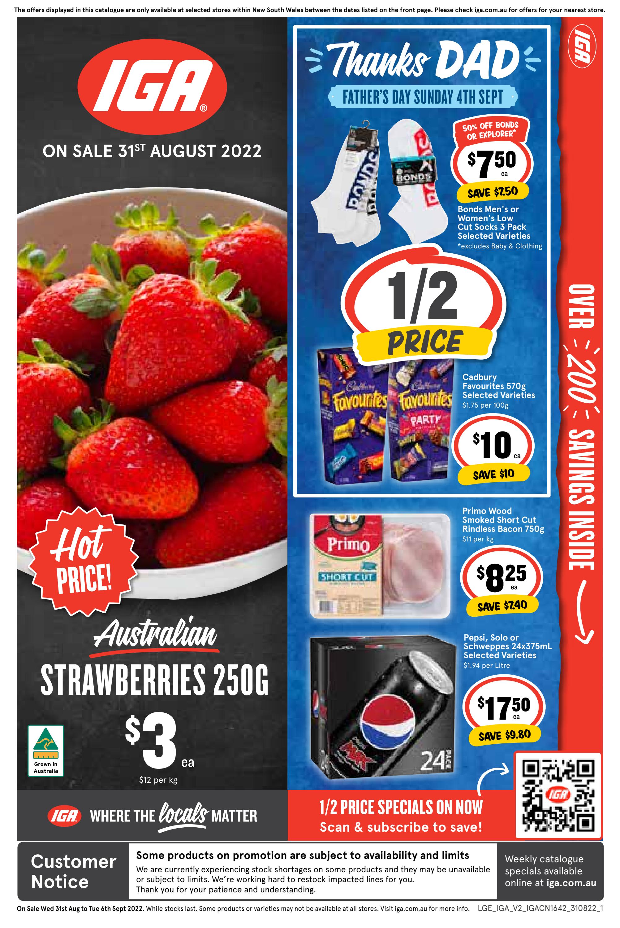 NSW – Supa IGA Catalogue (Summer Hill) 31.8.22 by info-romeosretail.com - Issuu