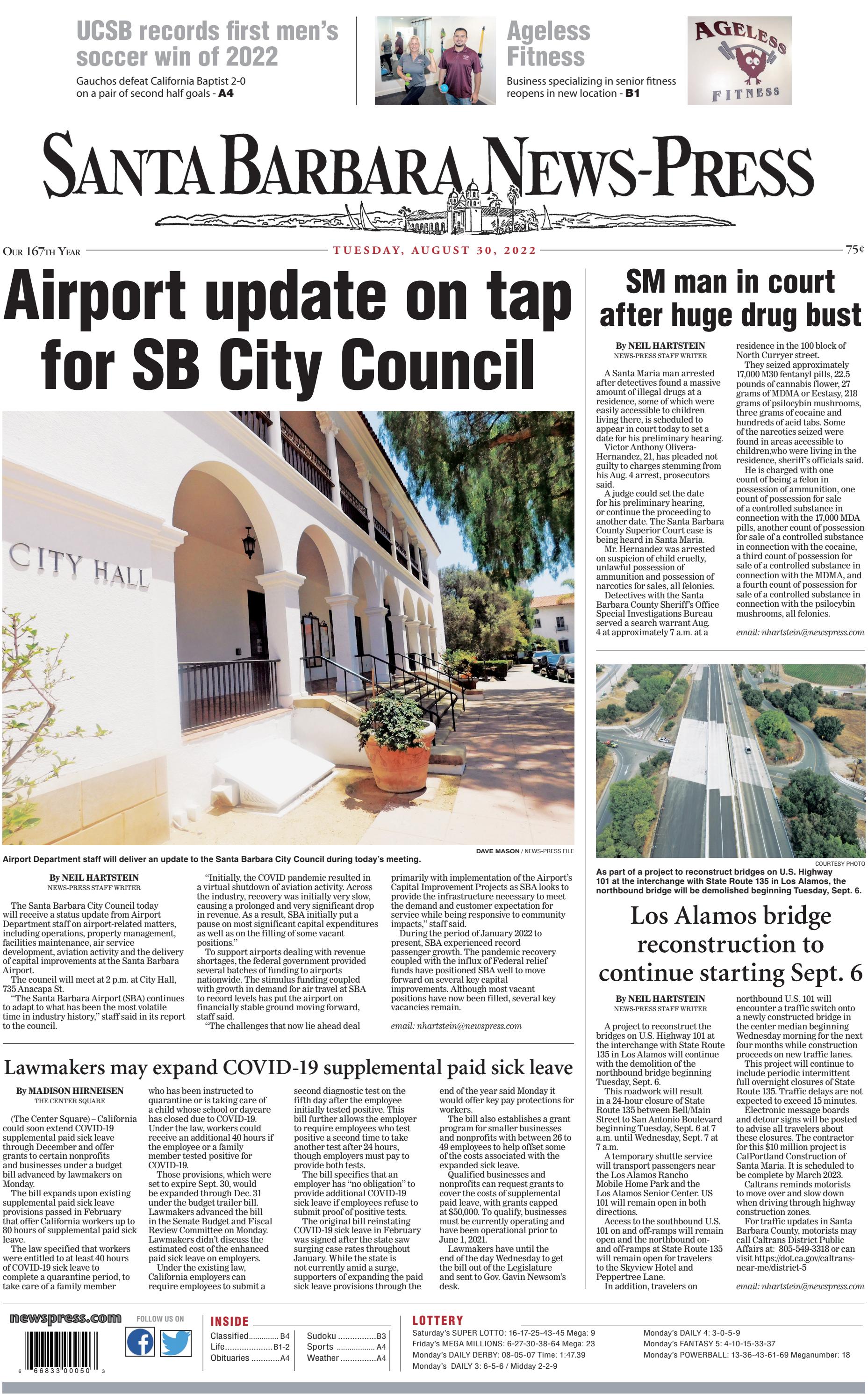 Santa Barbara News-Press: August 30, 2022 by Santa Barbara News-Press ...