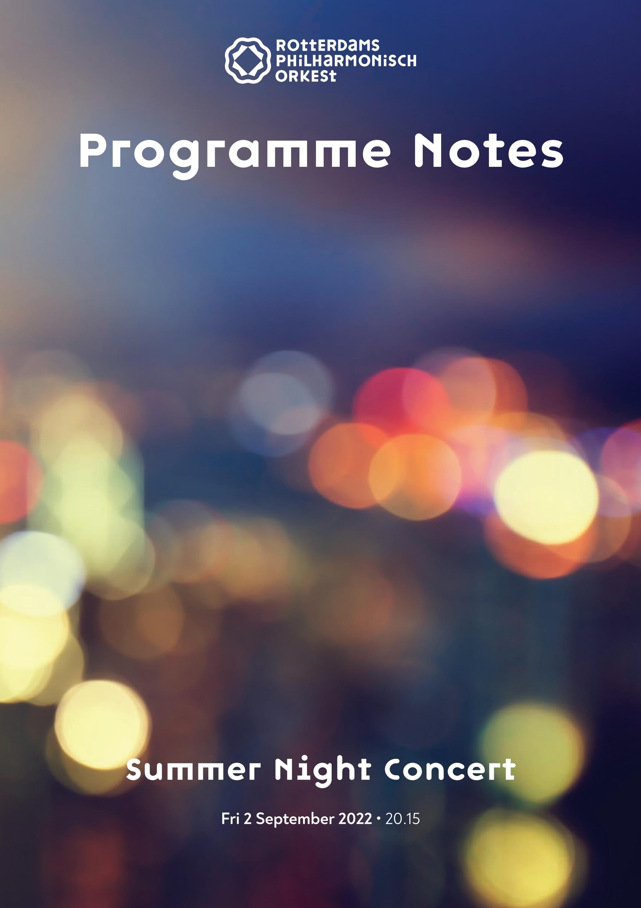 Programme Notes | Summer Evening Concert - 2 September 2022 by ...