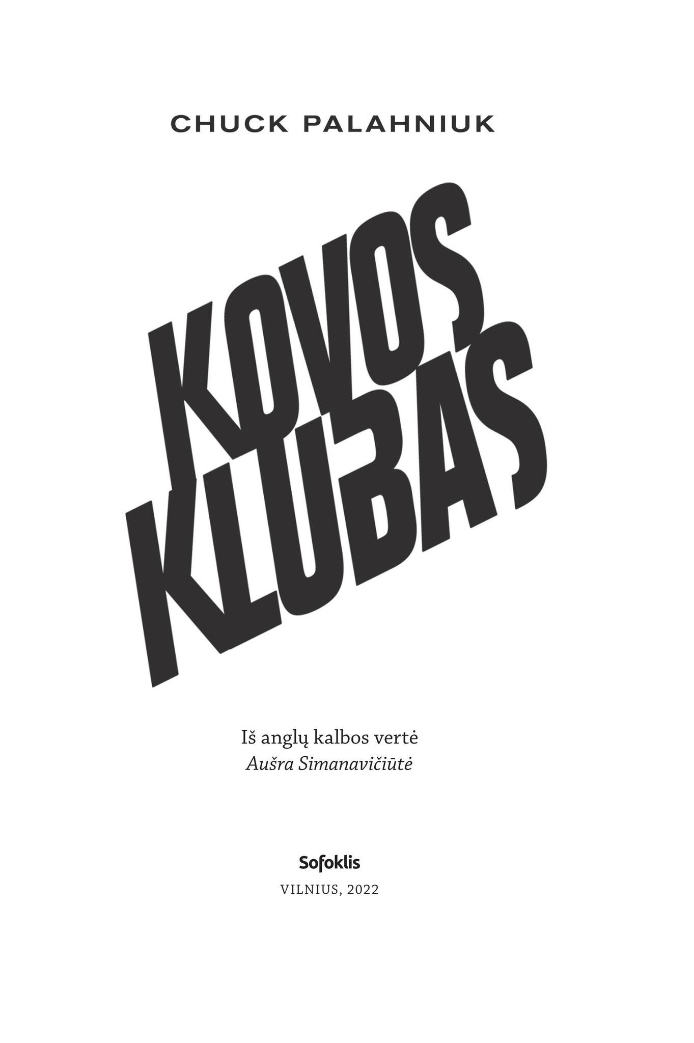 Kovos klubas by knygos.lt - Issuu