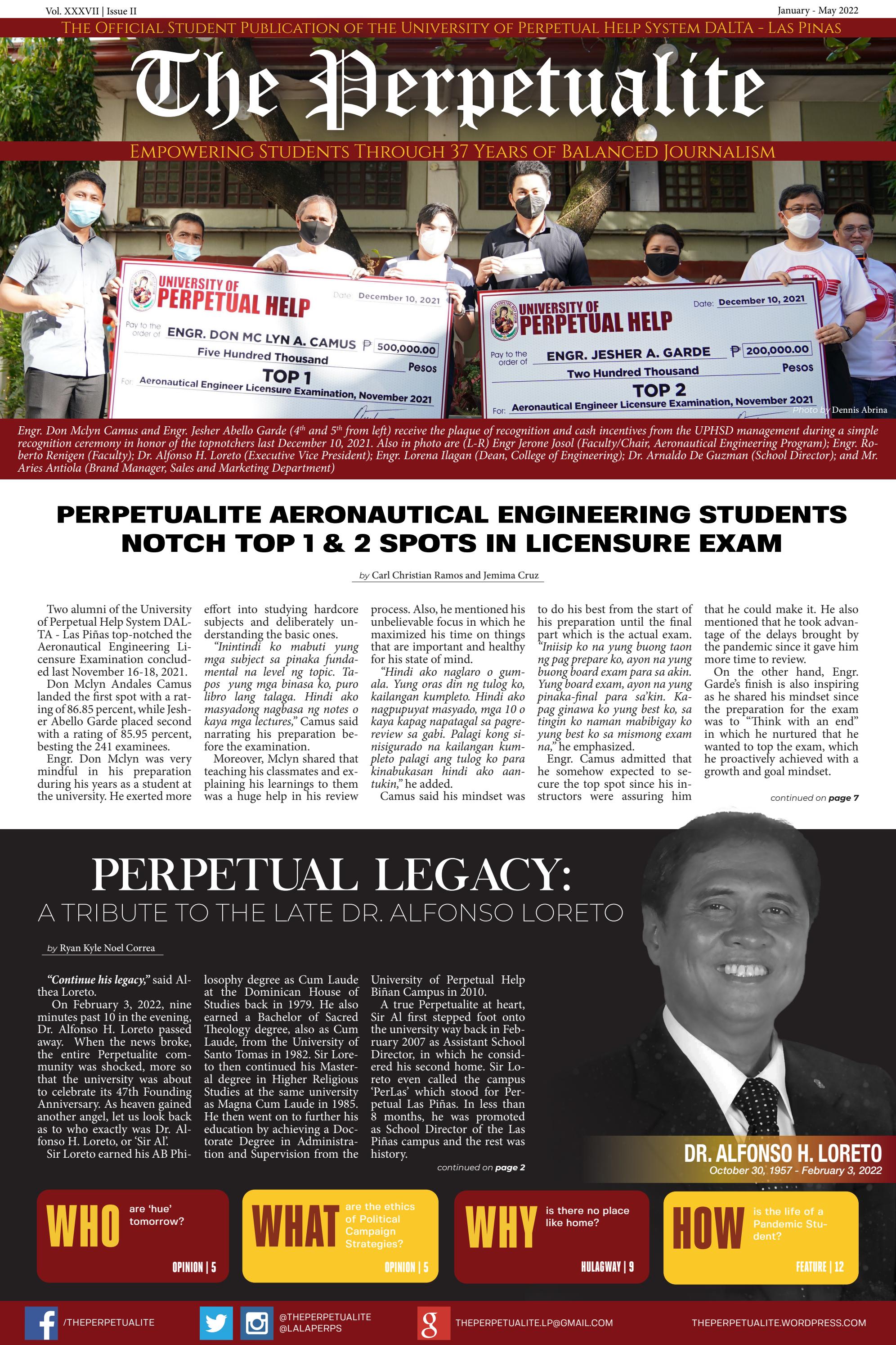 The Perpetualite - Volume XXXVII, Issue II by The Perpetualite - Issuu