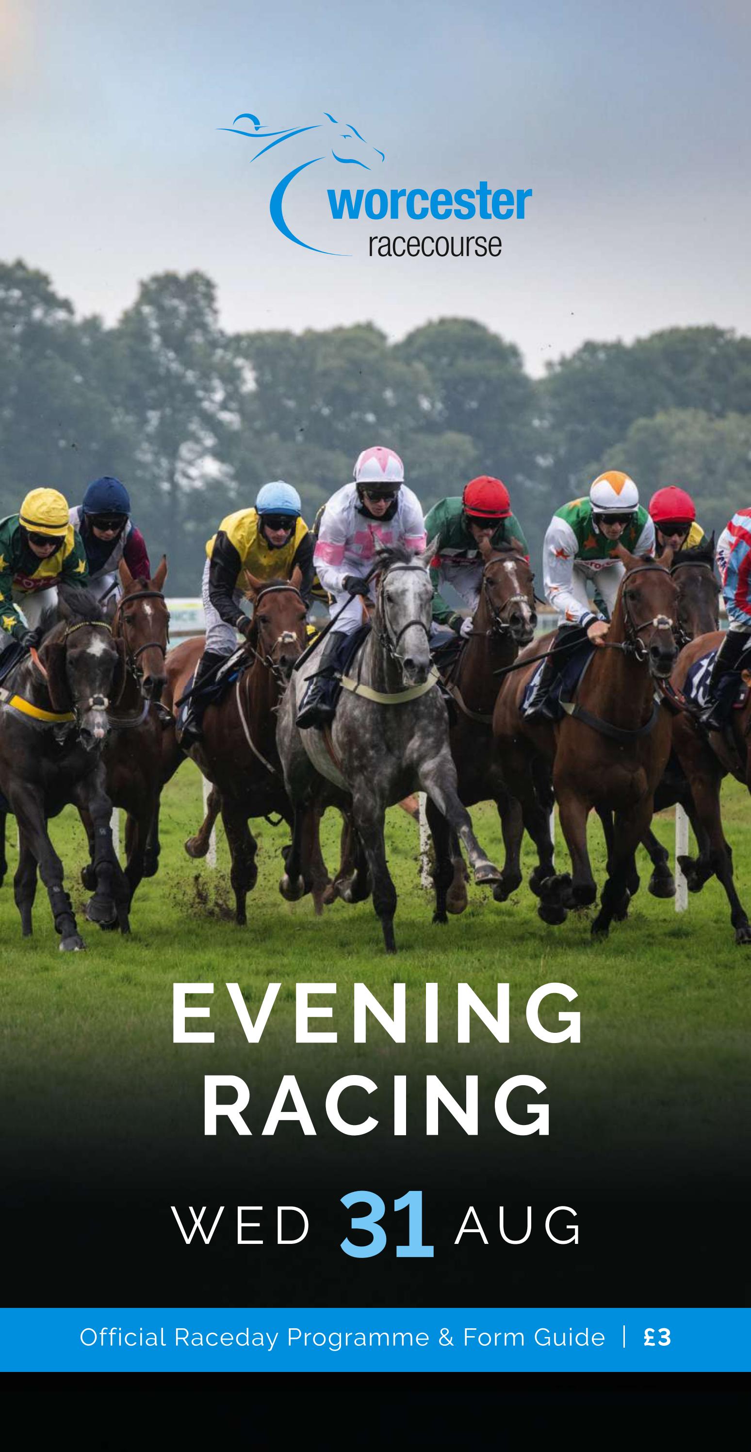 Worcester Racecard - Wednesday 31st August by Arena Racing Company - Issuu